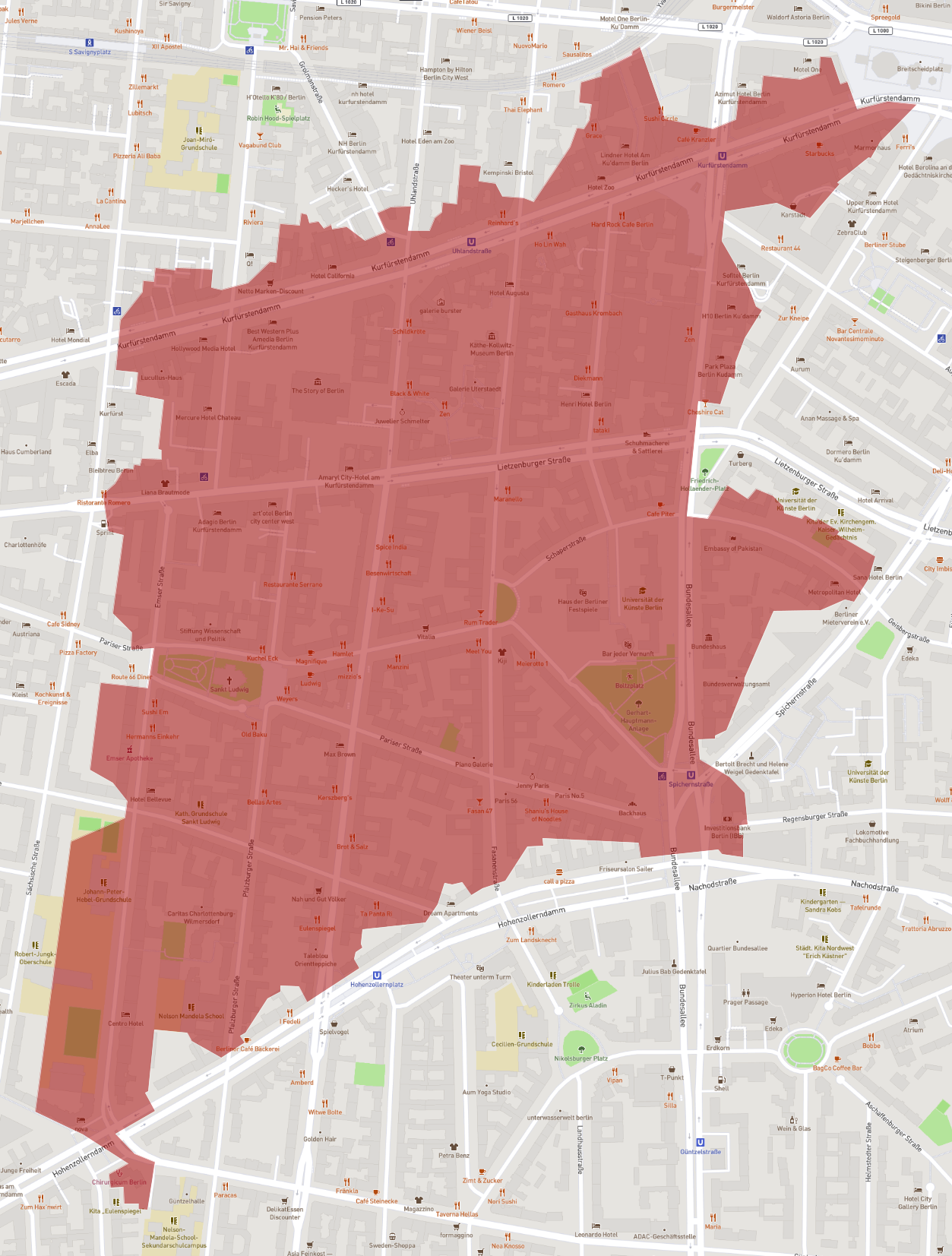 Postleitzahl 10719 - Berlin - AtlasBig.com