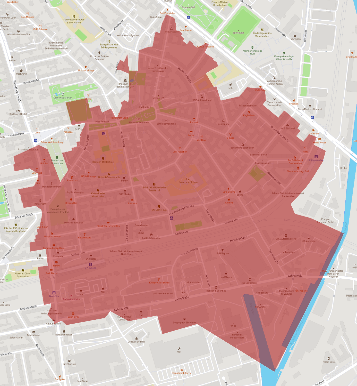 Postleitzahl 12055 - Berlin - AtlasBig.com