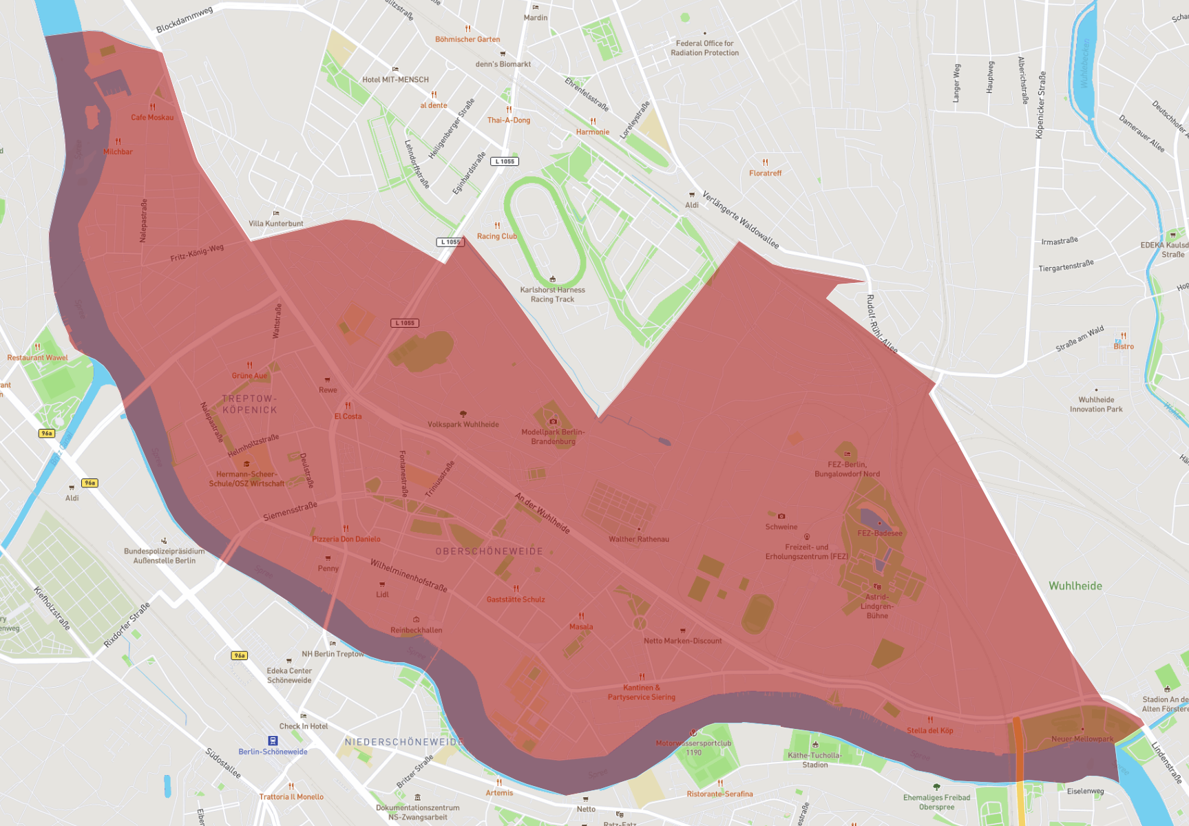 Postleitzahl 12459 - Berlin - AtlasBig.com