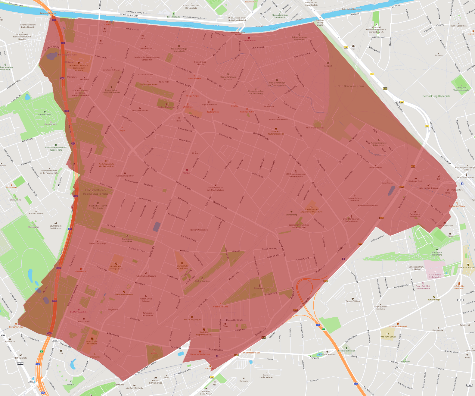 Postleitzahl 12524 - Berlin - AtlasBig.com