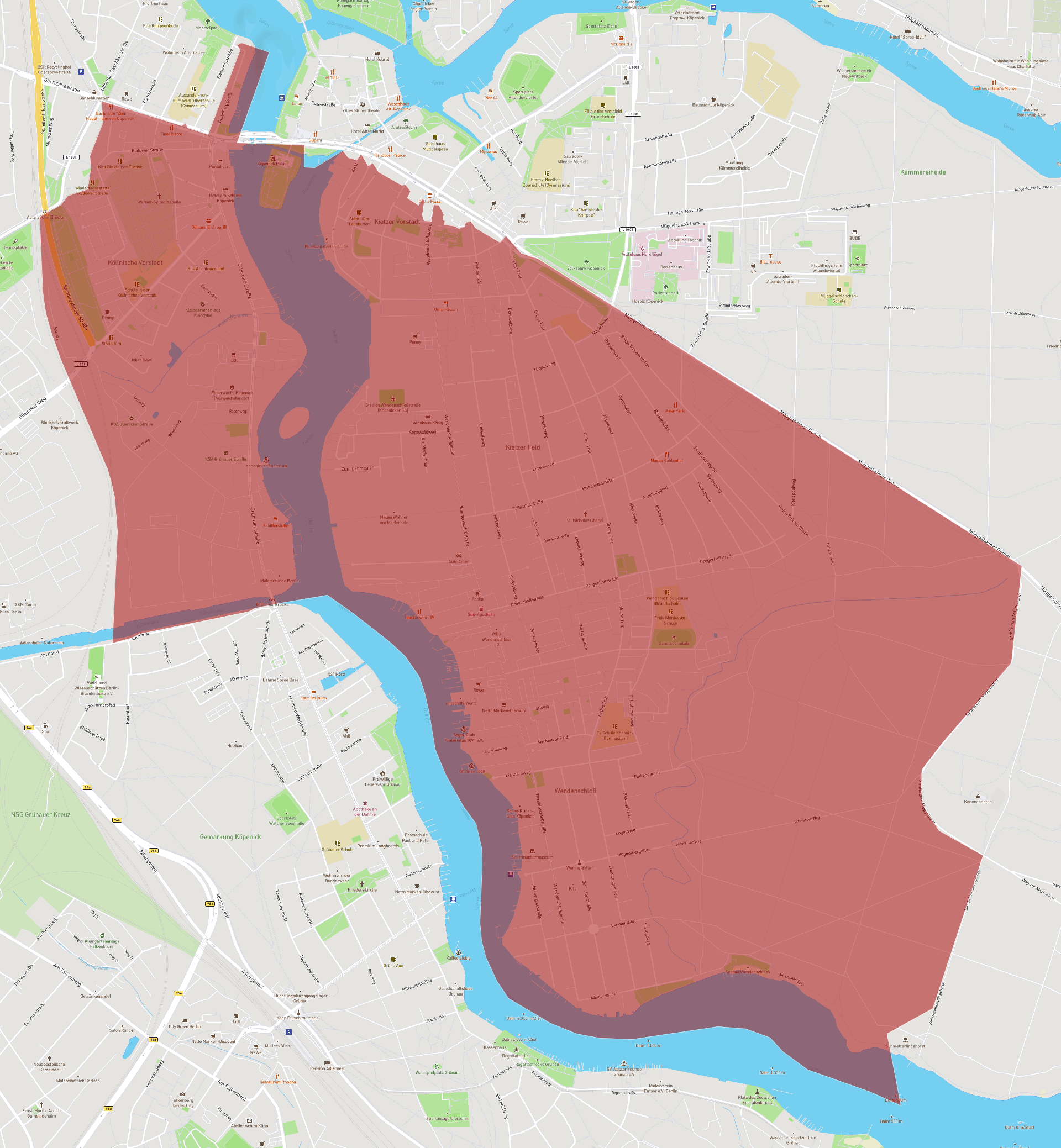 Postleitzahl 12557 - Berlin - AtlasBig.com