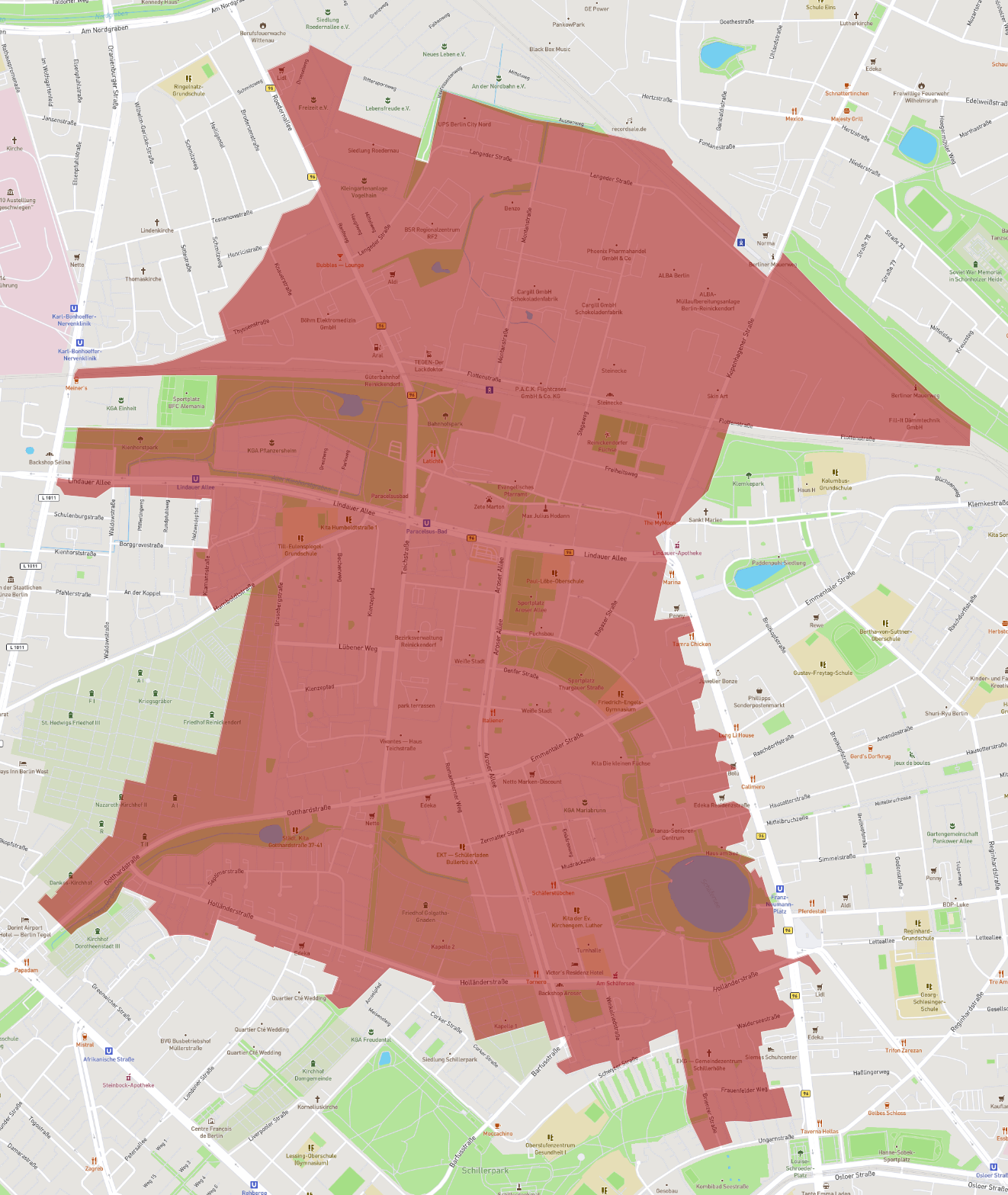 Postleitzahl 13407 - Berlin - AtlasBig.com