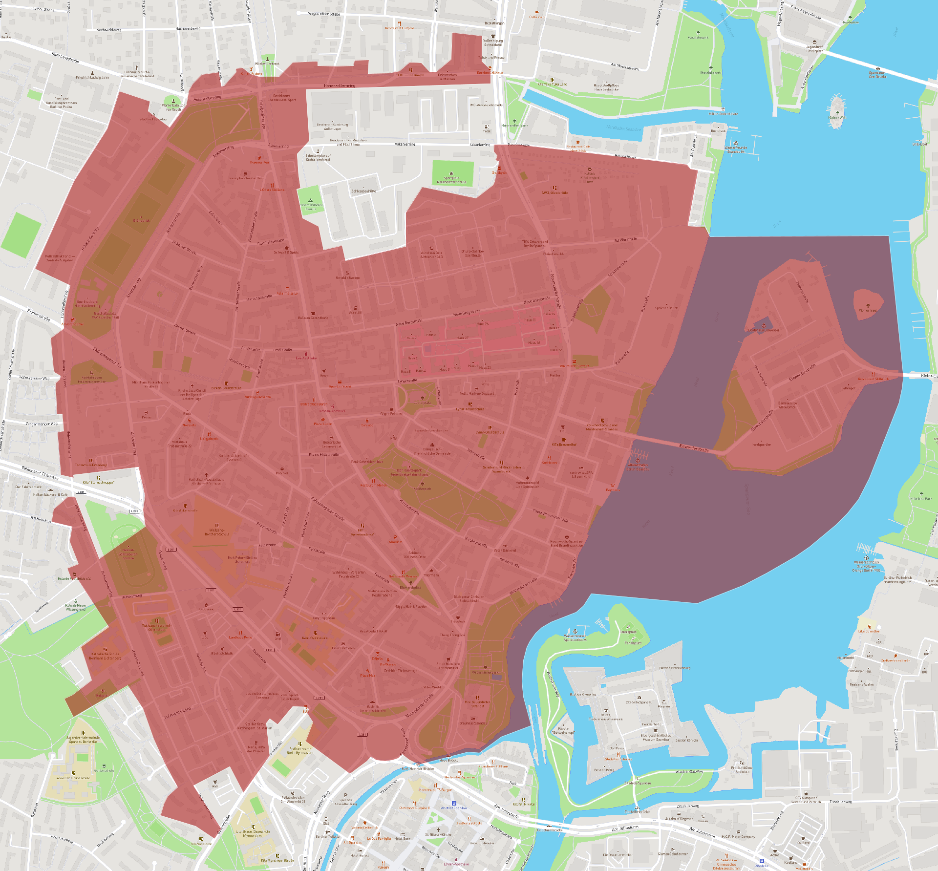 Postleitzahl 13585 - Berlin - AtlasBig.com