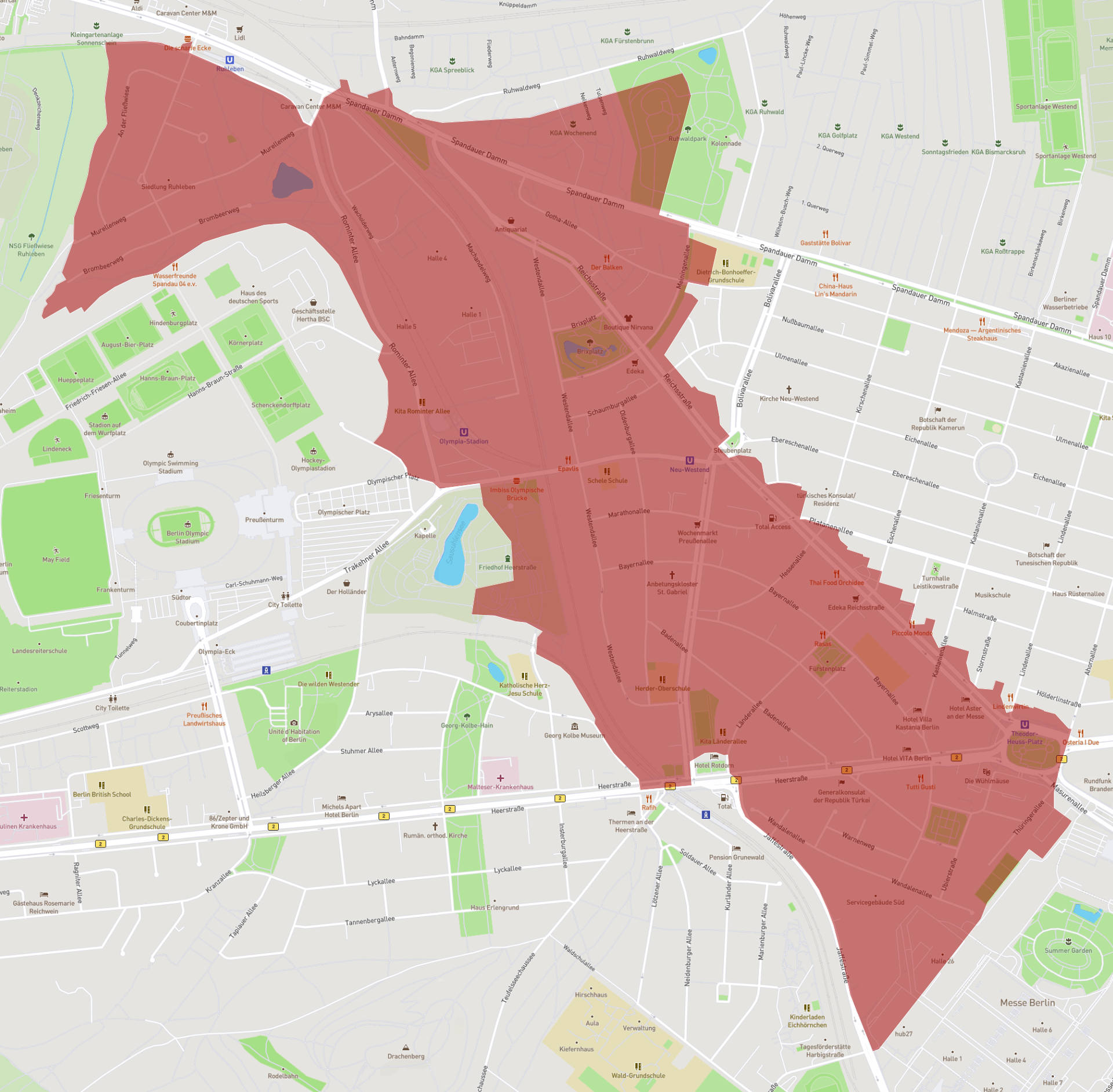 Postleitzahl 14052 - Berlin - AtlasBig.com