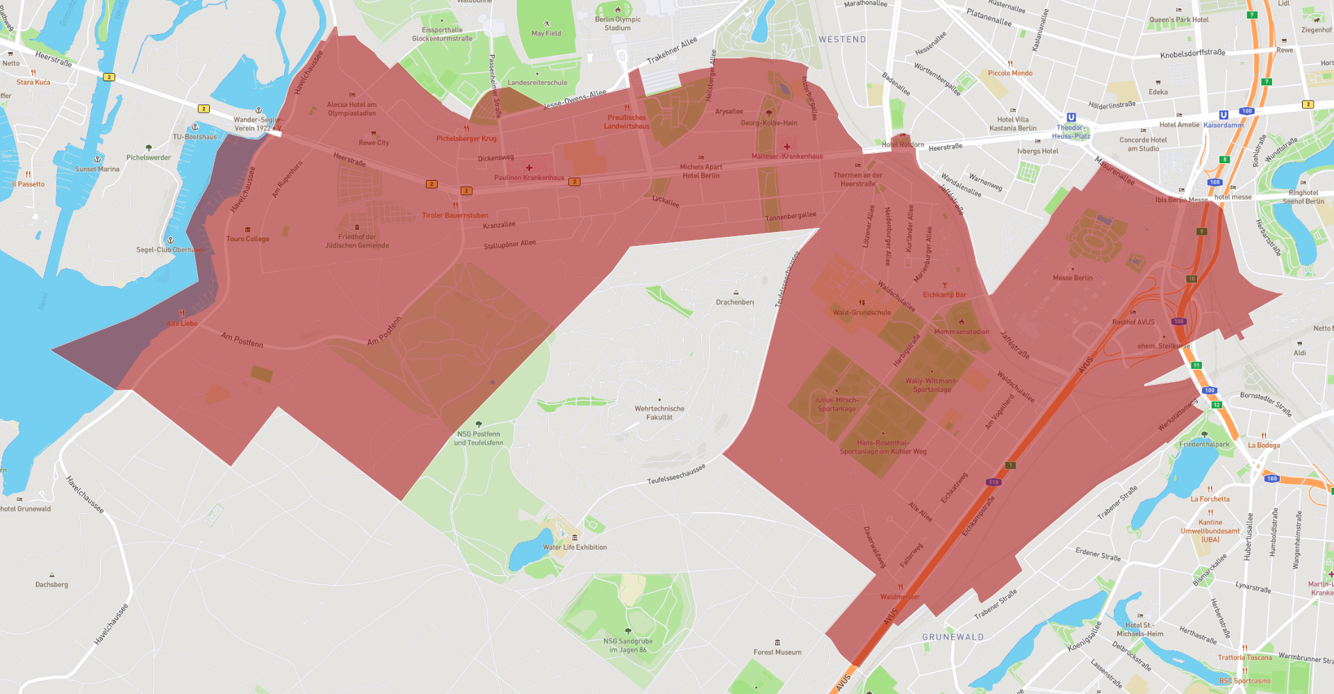 Postleitzahl 14055 - Berlin - AtlasBig.com