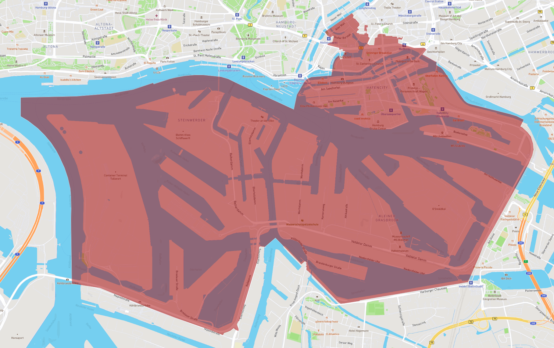 Postleitzahl 20457 - Hamburg - AtlasBig.com