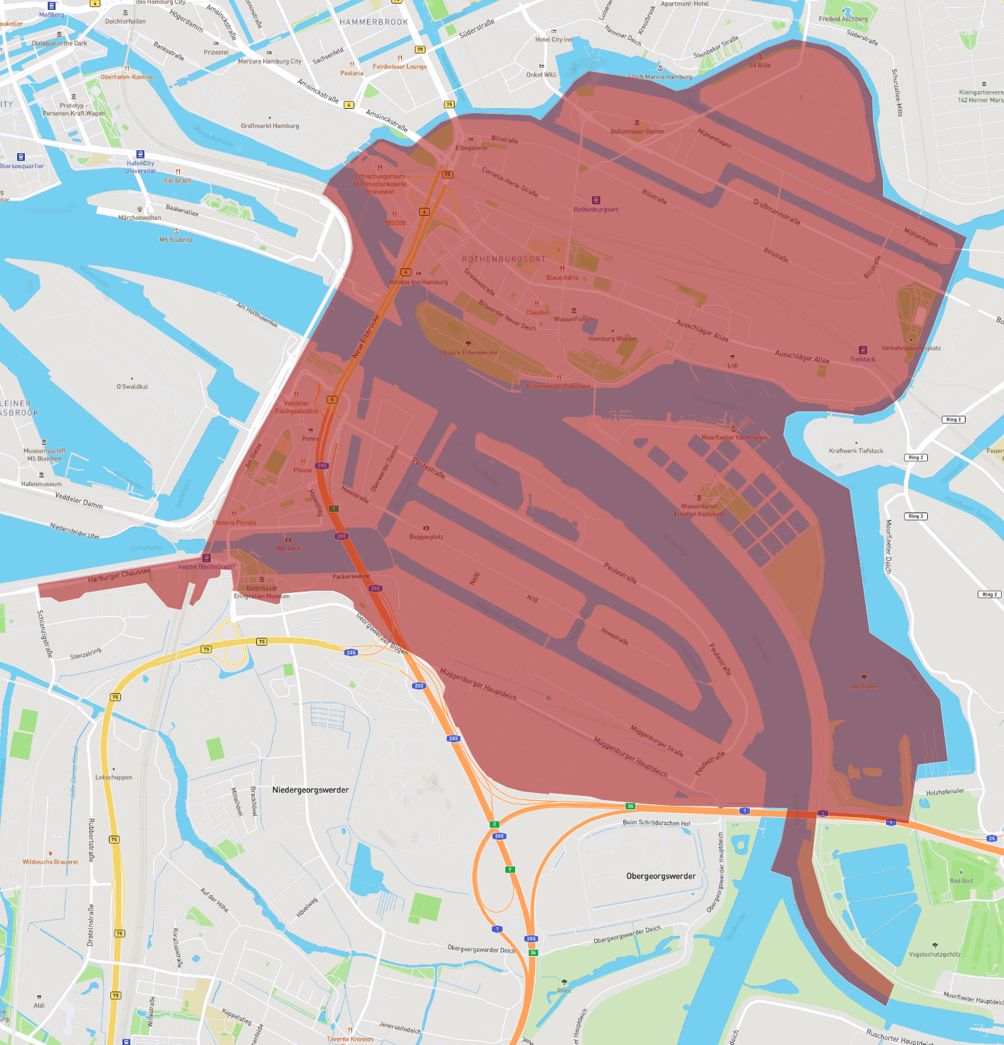 Postleitzahl 20539 - Hamburg - AtlasBig.com