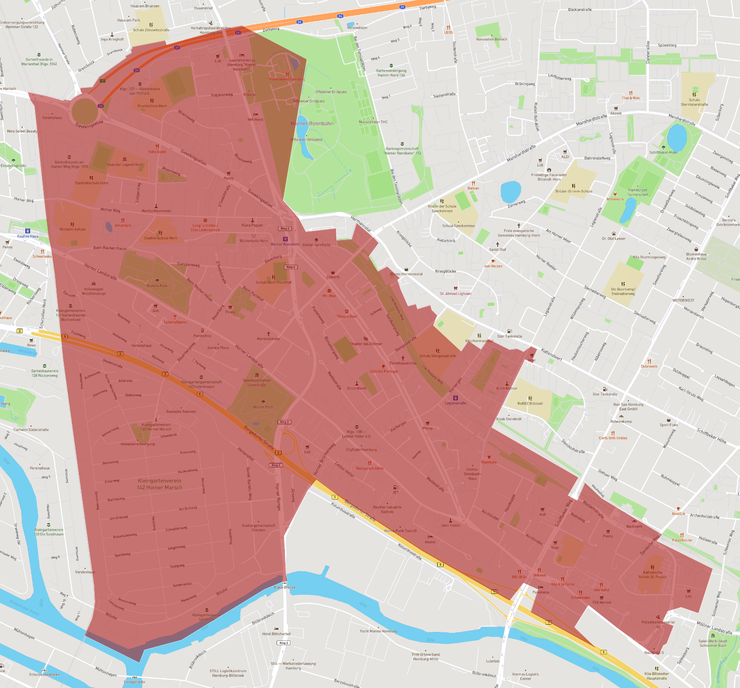 Postleitzahl 22111 - Hamburg - AtlasBig.com