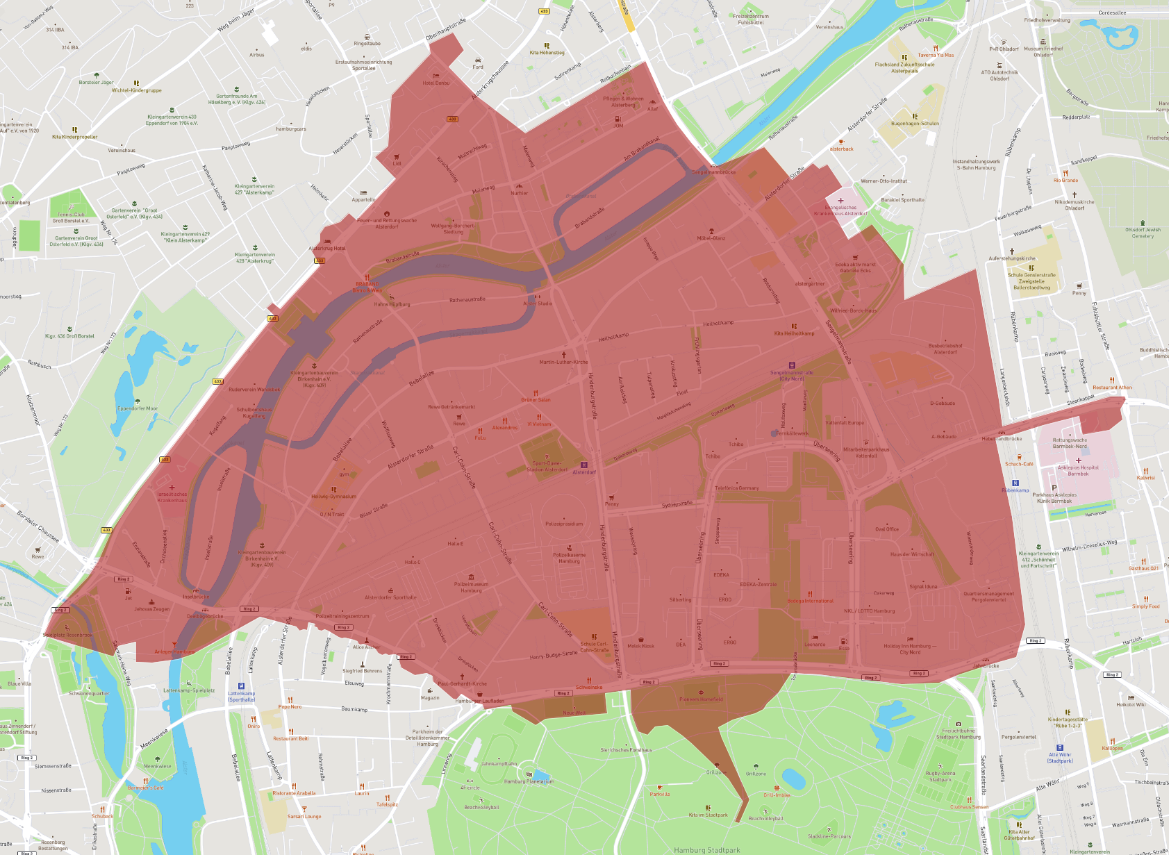 Postleitzahl 22297 - Hamburg - AtlasBig.com