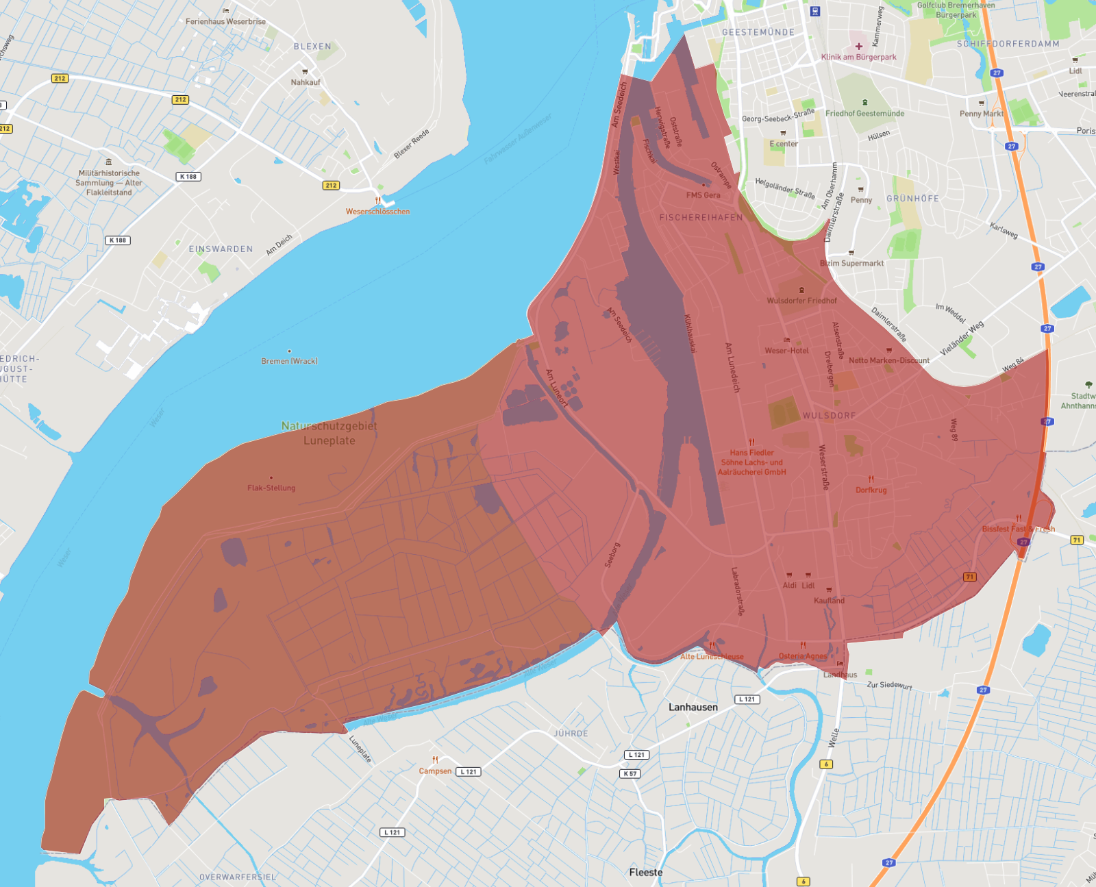 Postleitzahl 27572 - Bremerhaven - AtlasBig.com