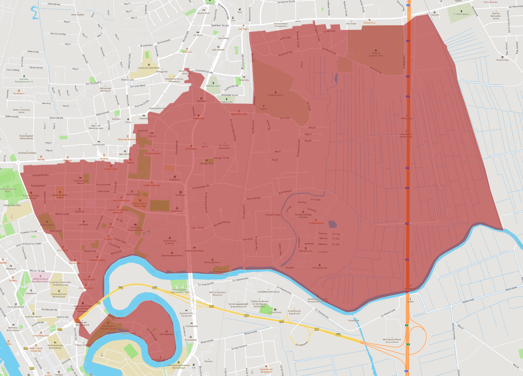 Postleitzahl 27576 - Bremerhaven - AtlasBig.com