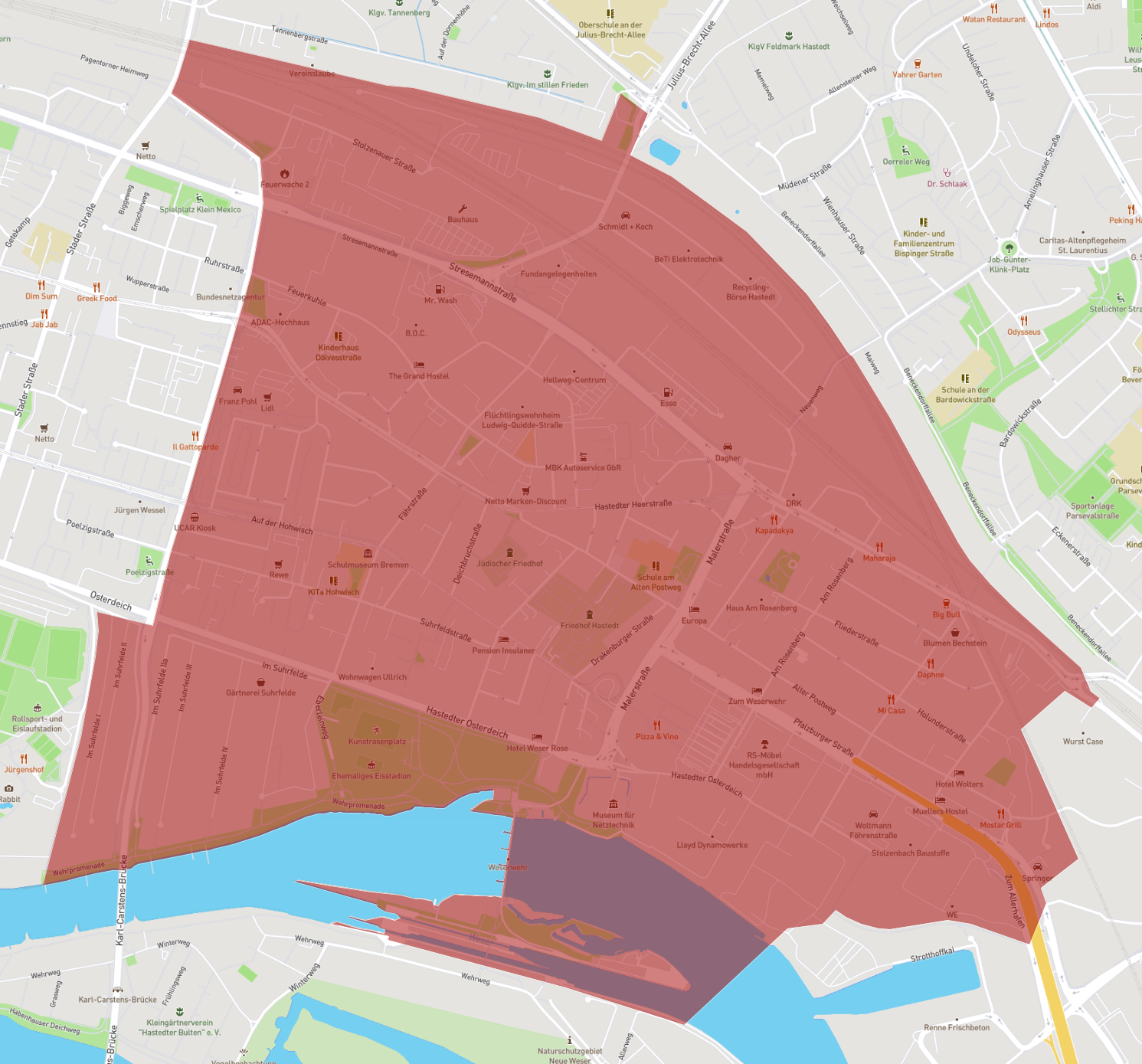 Postleitzahl 28207 - Bremen - AtlasBig.com