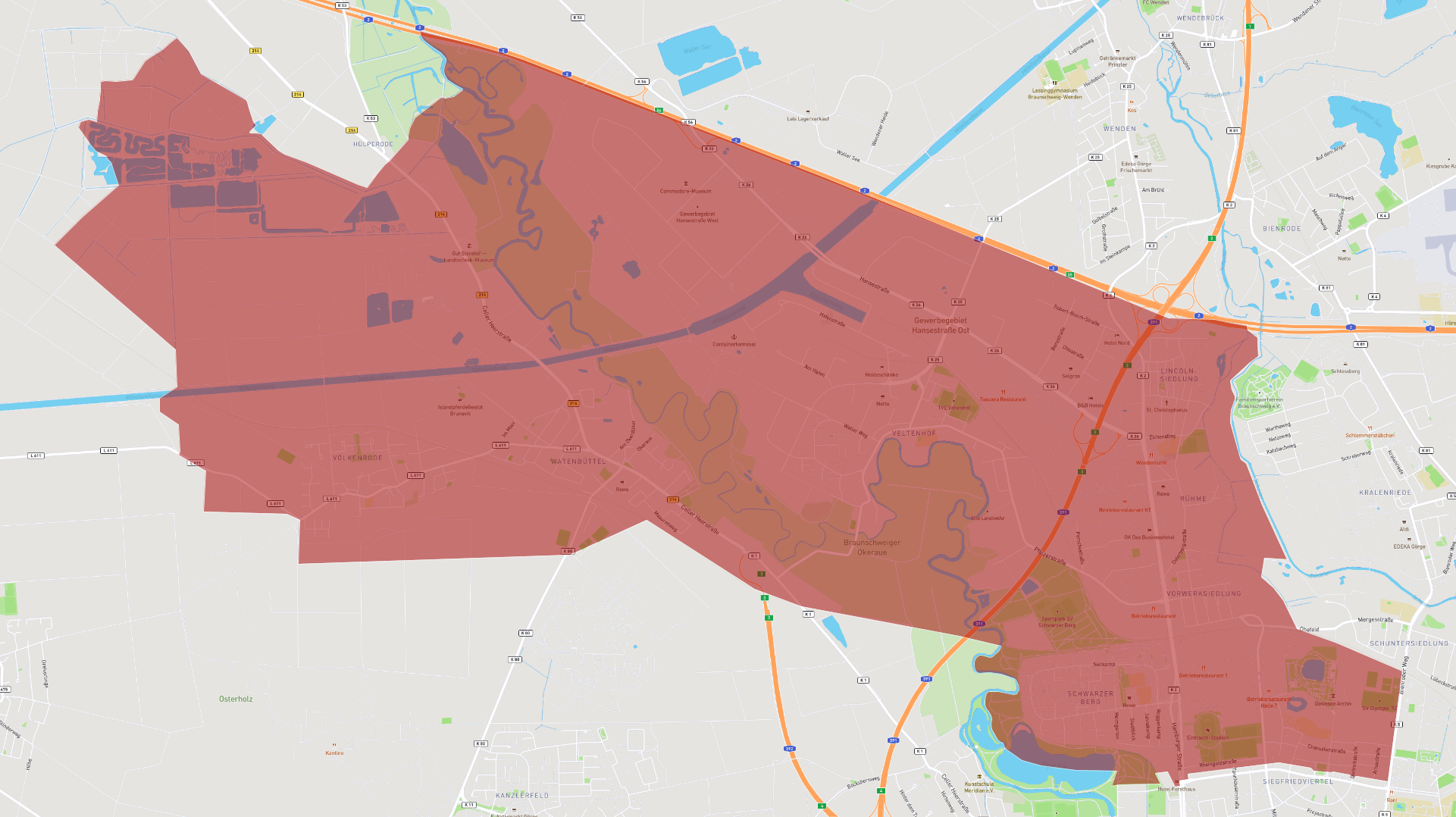 Postleitzahl 38112 - Braunschweig - AtlasBig.com