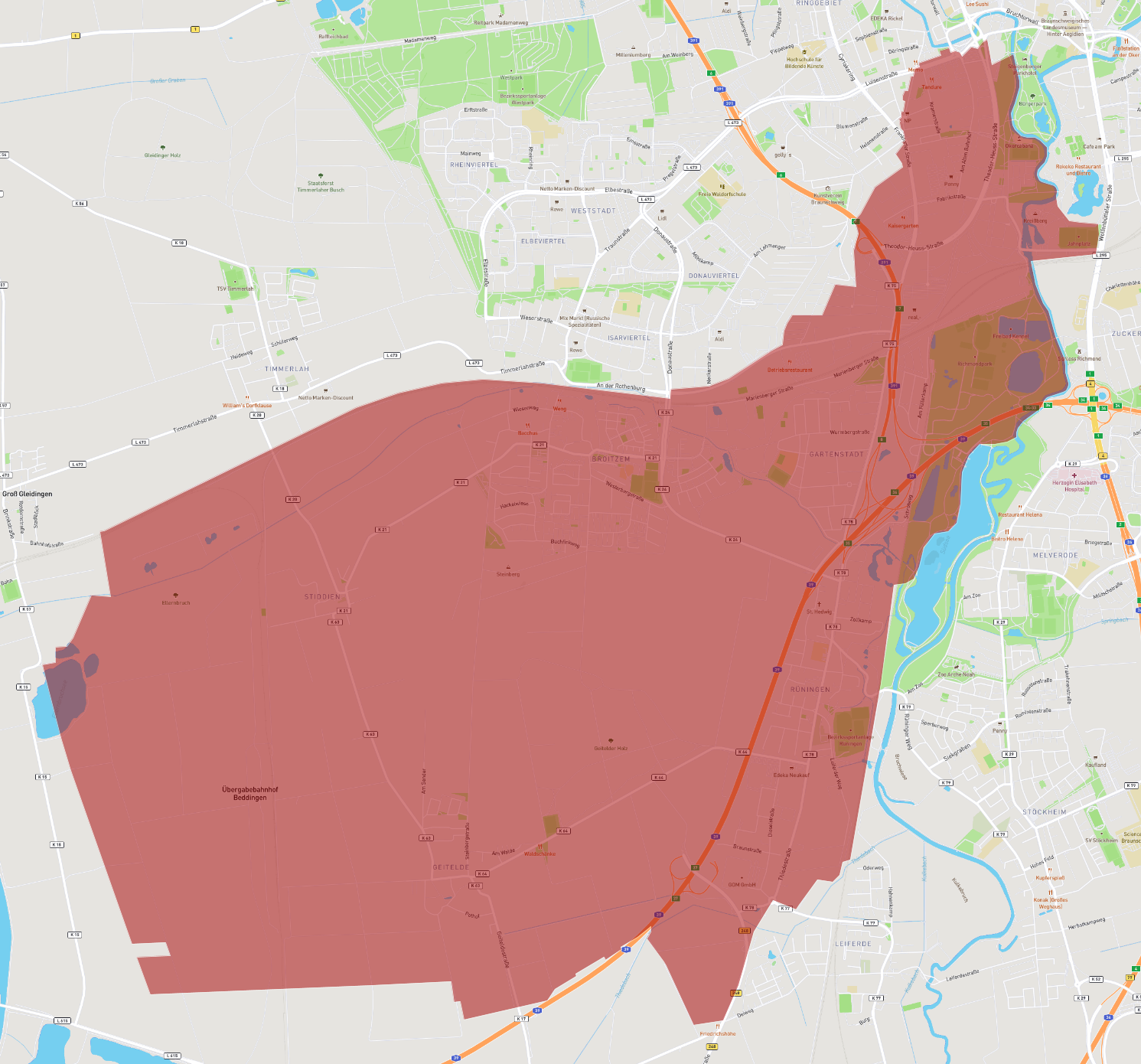 Postleitzahl 38122 - Braunschweig - AtlasBig.com