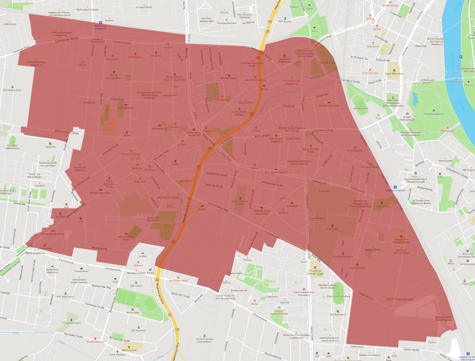 Postleitzahl 39112 - Magdeburg - AtlasBig.com