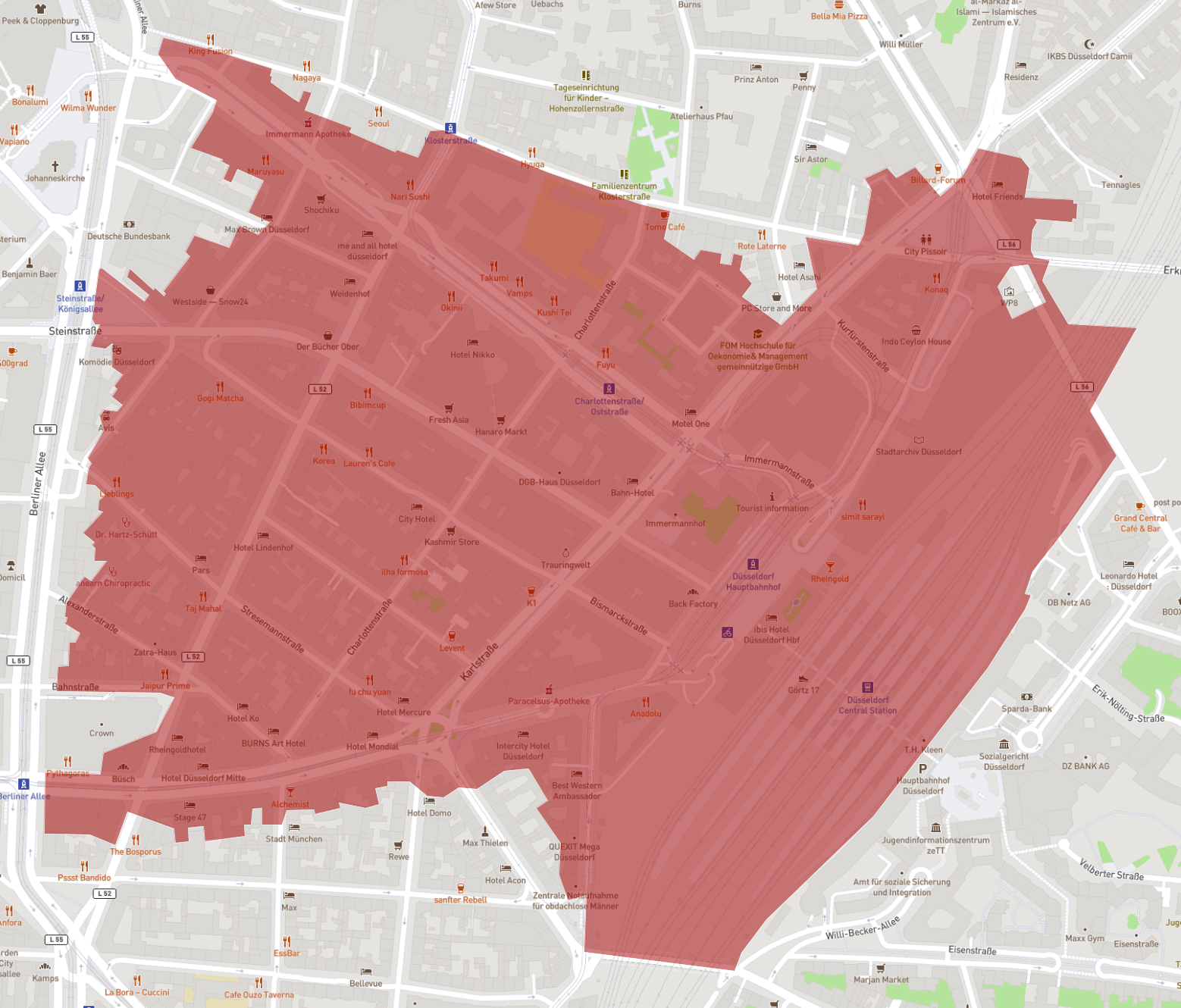 Postleitzahl 40210 - Düsseldorf - AtlasBig.com