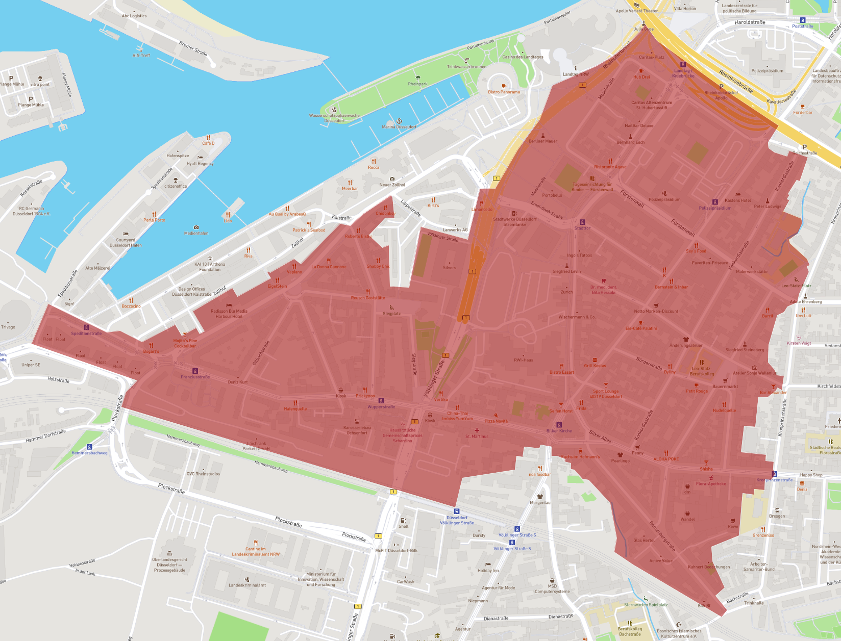 Postleitzahl 40219 - Düsseldorf - AtlasBig.com