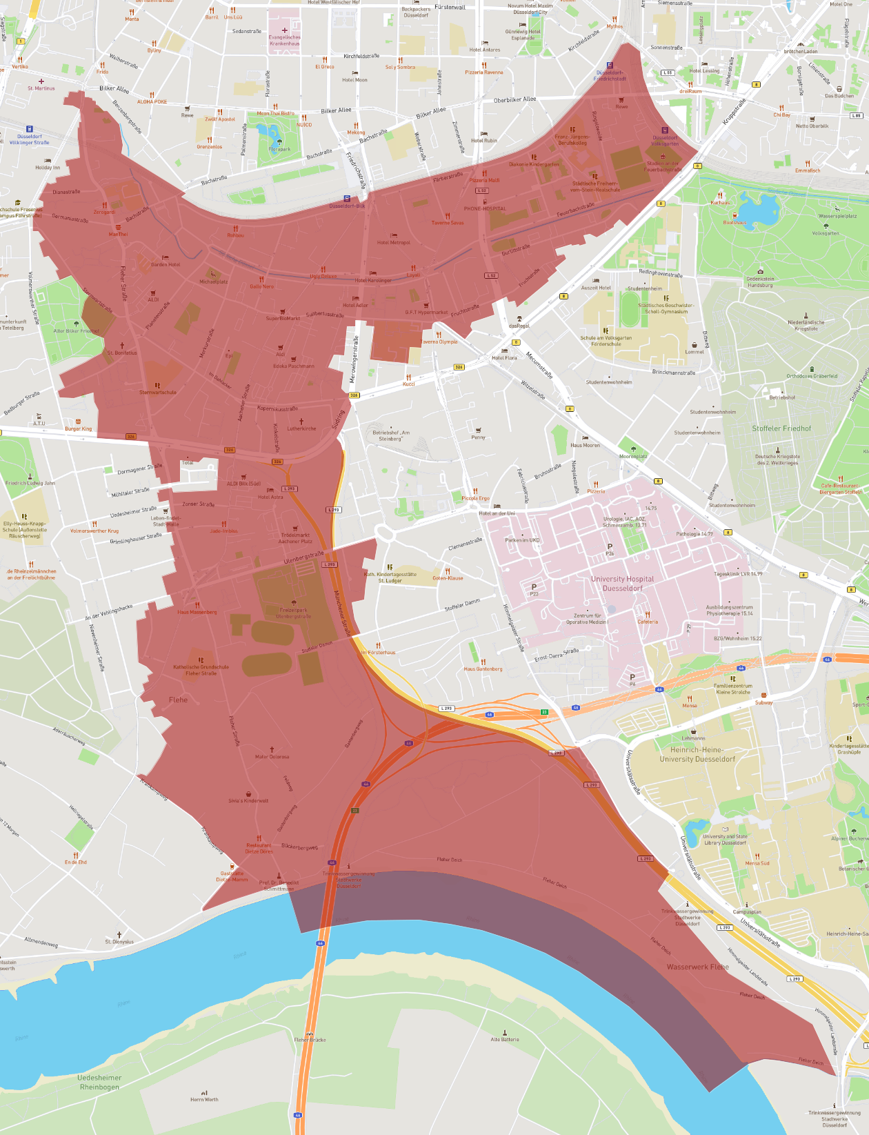 Postleitzahl 40223 - Düsseldorf - AtlasBig.com