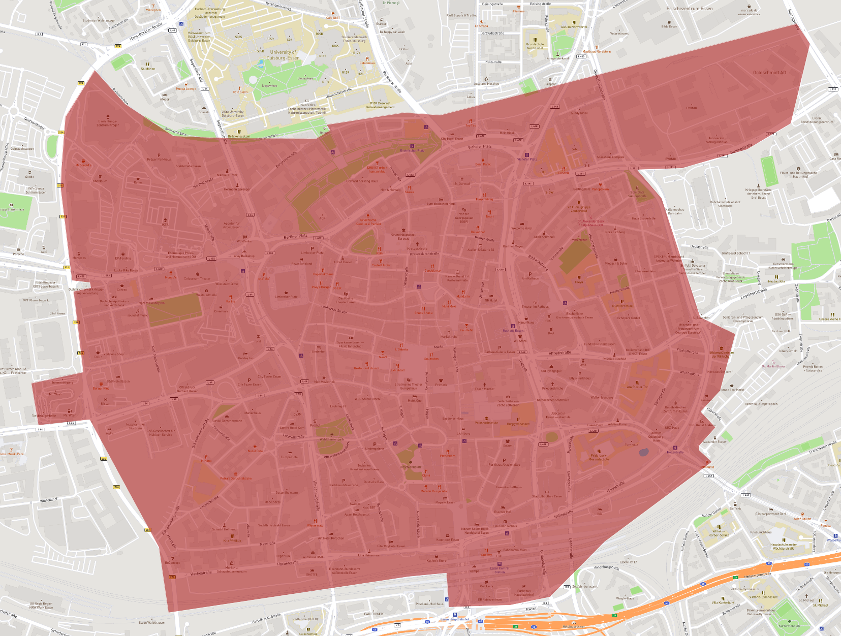Postleitzahl 45127 - Essen - AtlasBig.com