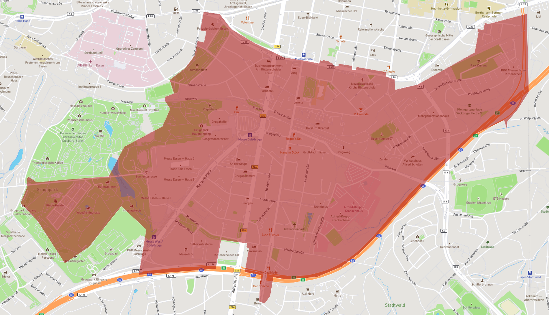 Postleitzahl 45131 - Essen - AtlasBig.com
