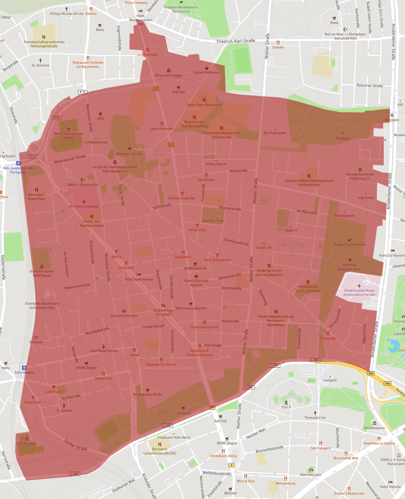 Postleitzahl 50733 - Köln - AtlasBig.com