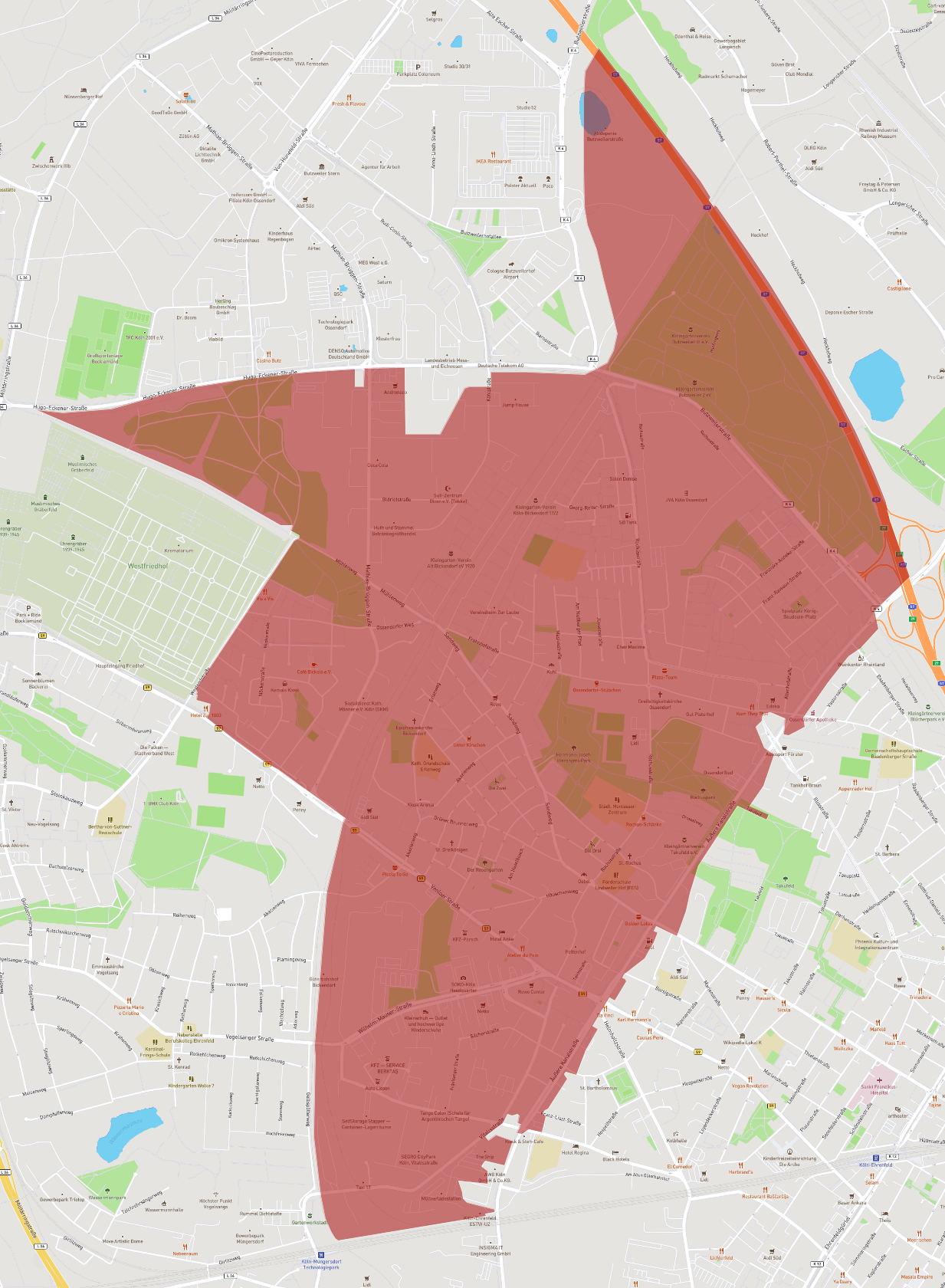 Postleitzahl 50827 - Köln - AtlasBig.com