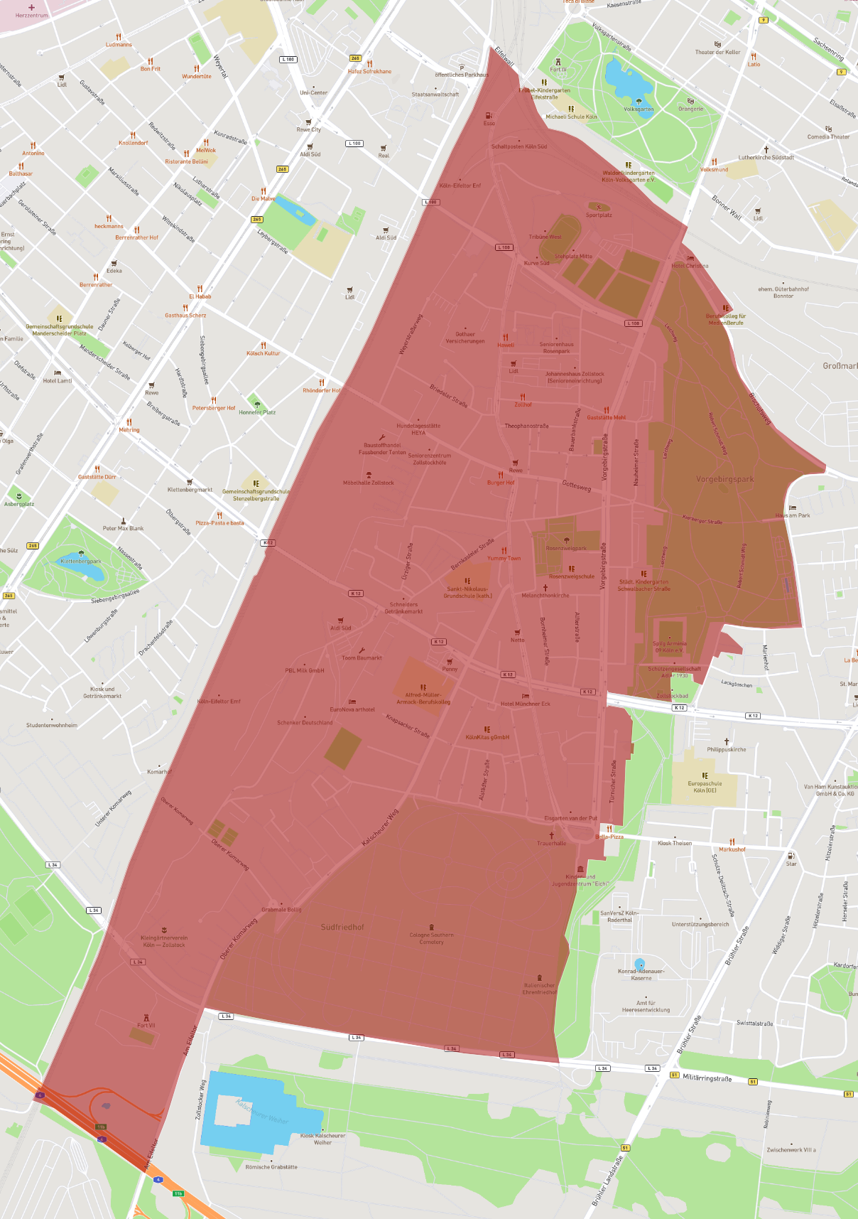 Postleitzahl 50969 - Köln - AtlasBig.com