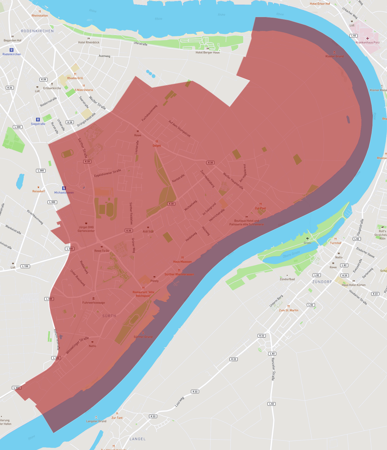 Postleitzahl 50999 - Köln - AtlasBig.com