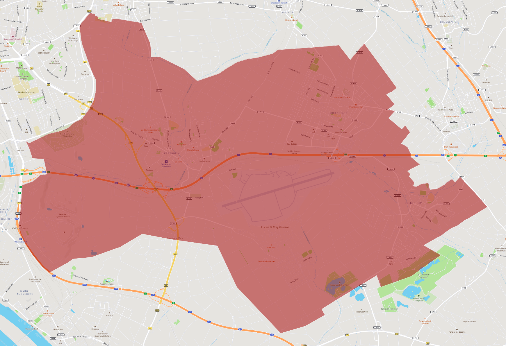 Postleitzahl 65205 - Wiesbaden - AtlasBig.com