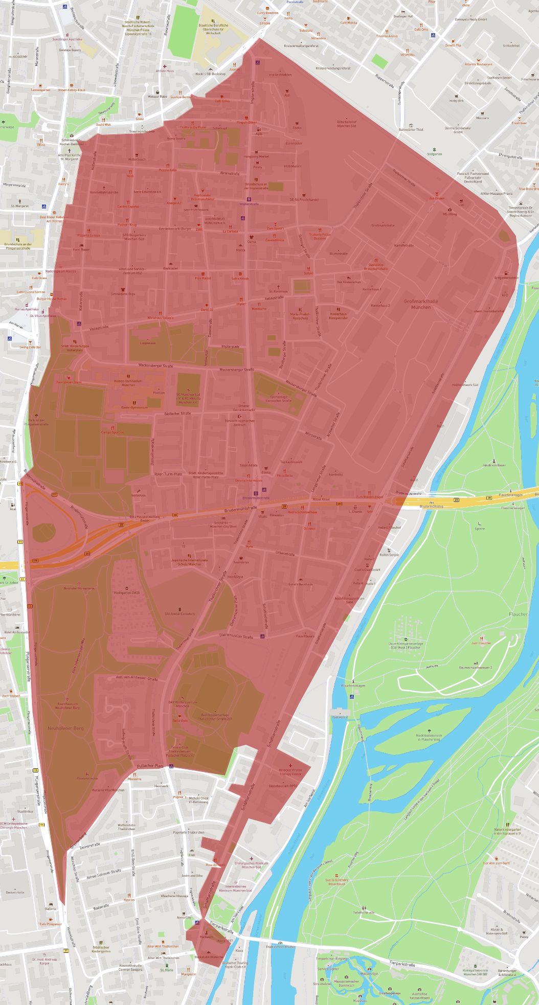 Postleitzahl 81371 - München - AtlasBig.com