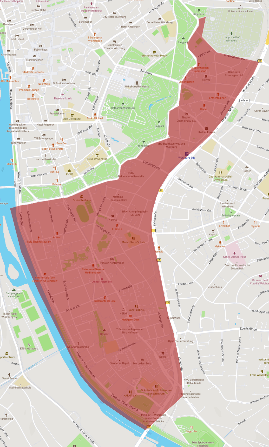 Postleitzahl 97072 - Würzburg - AtlasBig.com