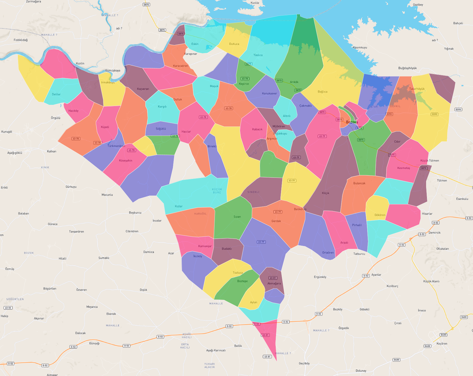 Şanlıurfa Bozova'nın Mahalleleri, Nüfus Bilgileri, Haritalar ve ...