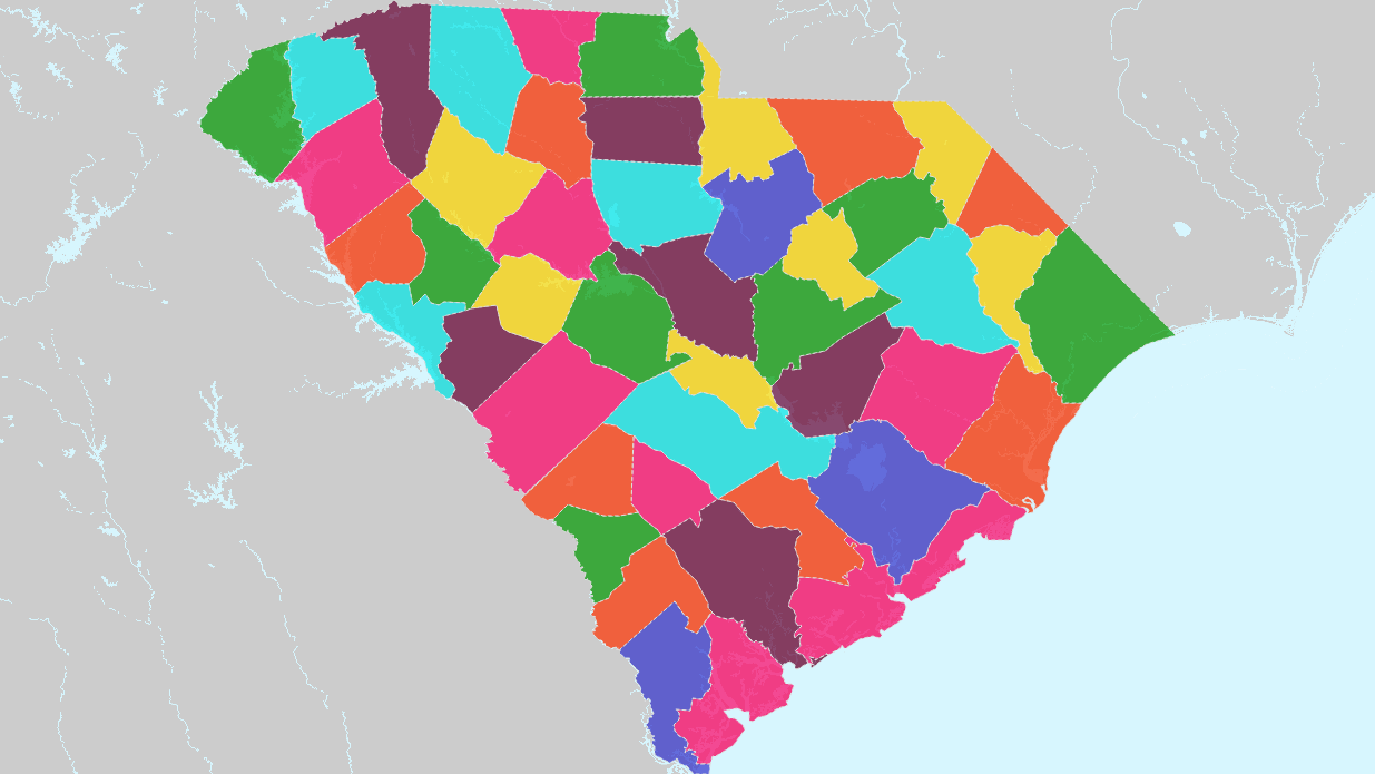 Counties In South Carolina Map - Map