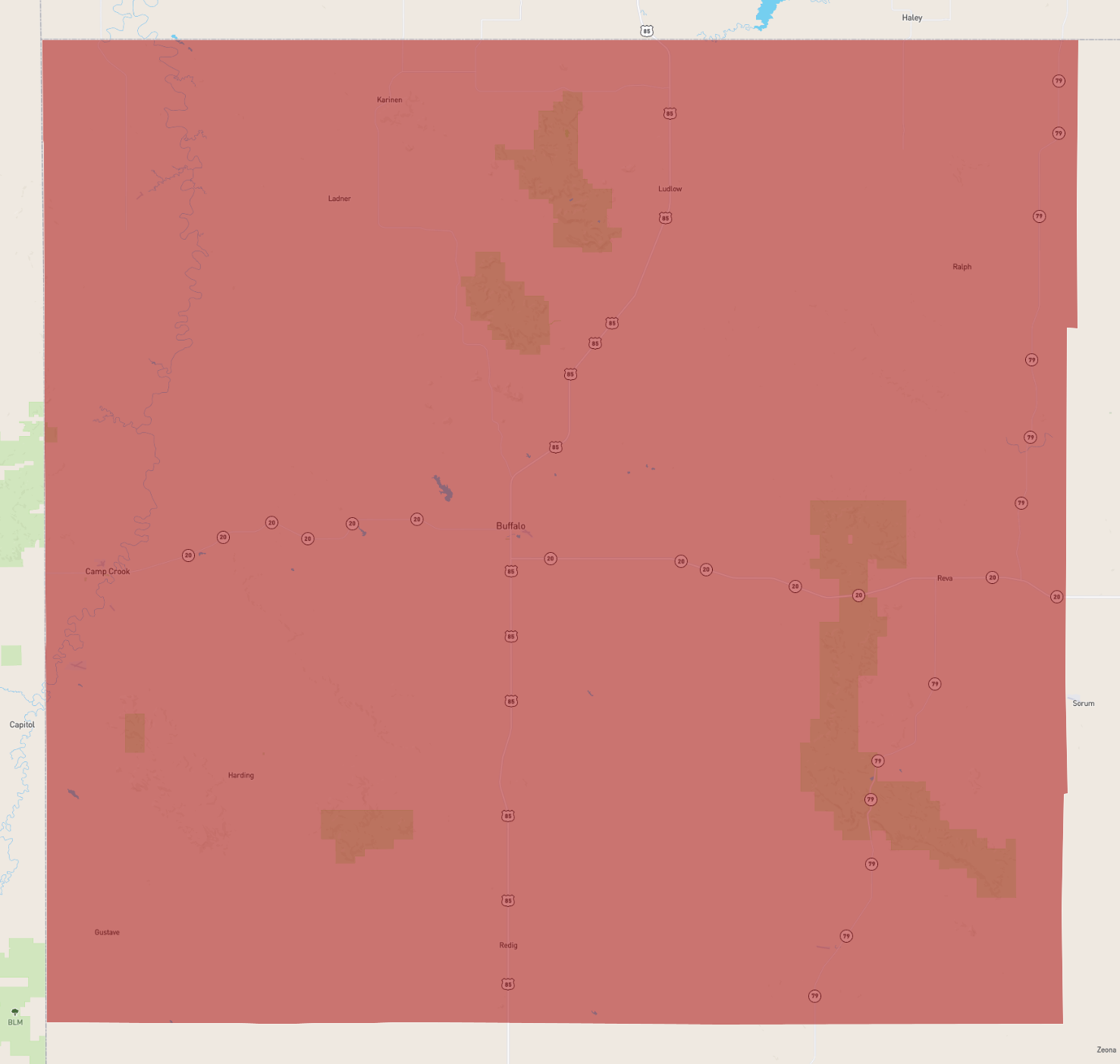 South Dakota Harding County