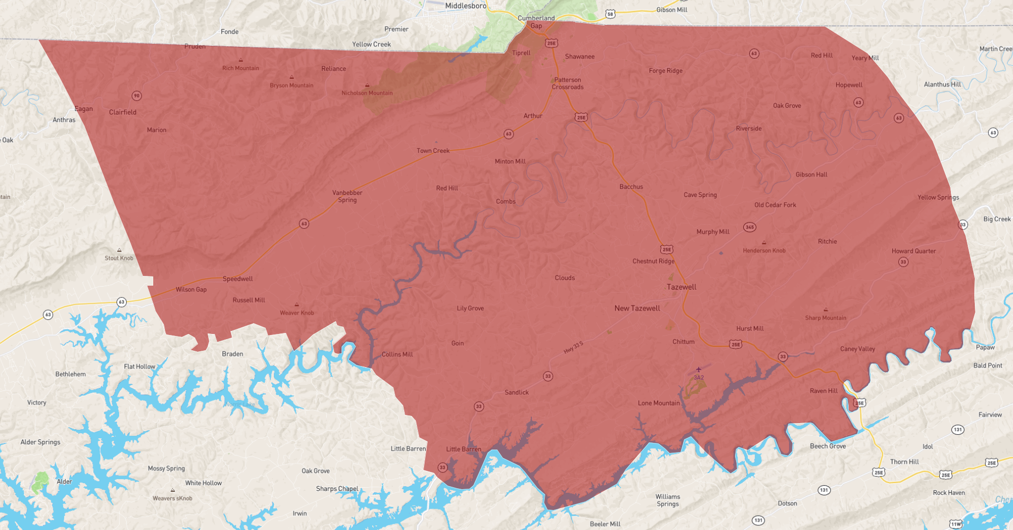 Tennessee Claiborne County