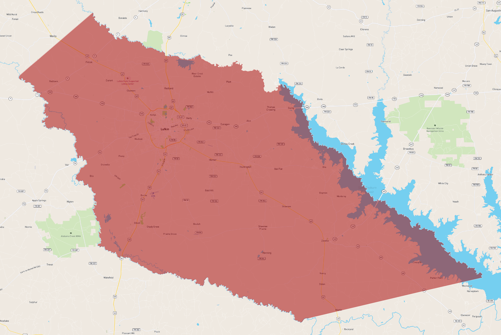 Texas Angelina County