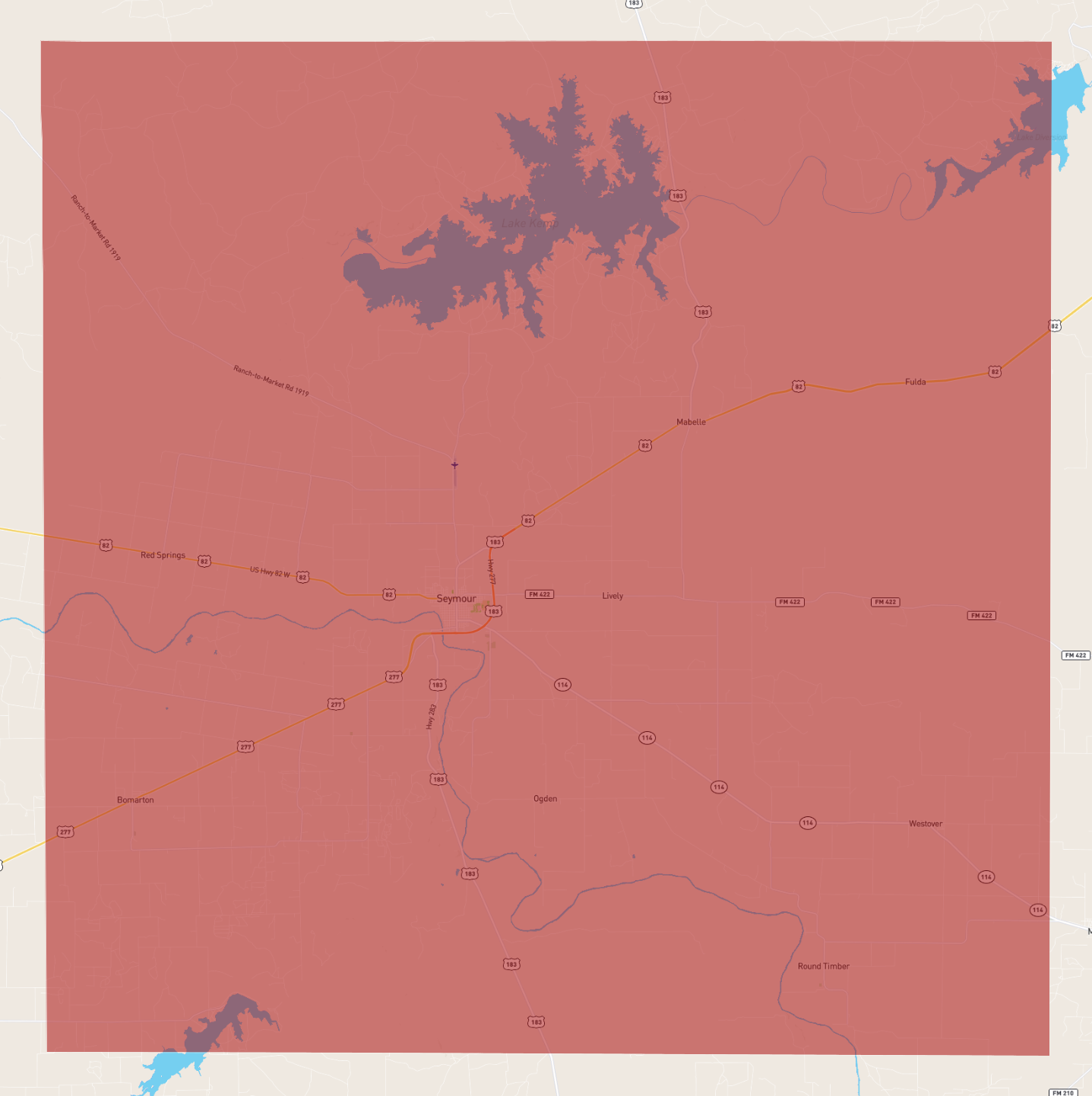 Texas Baylor County - AtlasBig.com