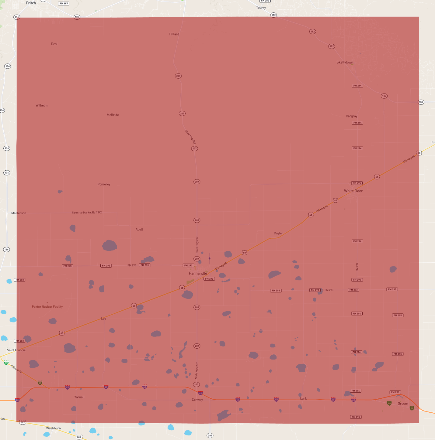 Texas Carson County - AtlasBig.com