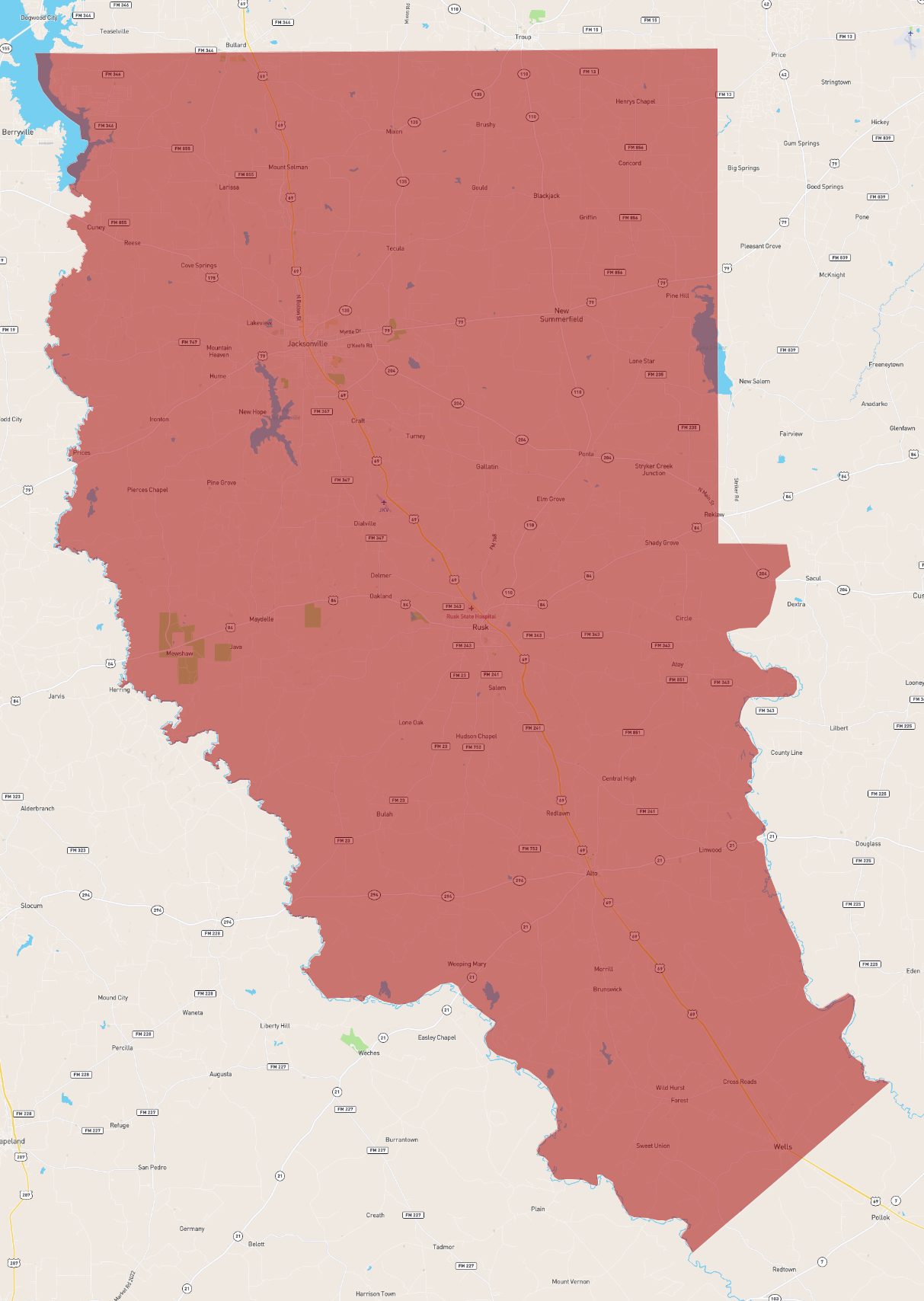 Texas Cherokee County