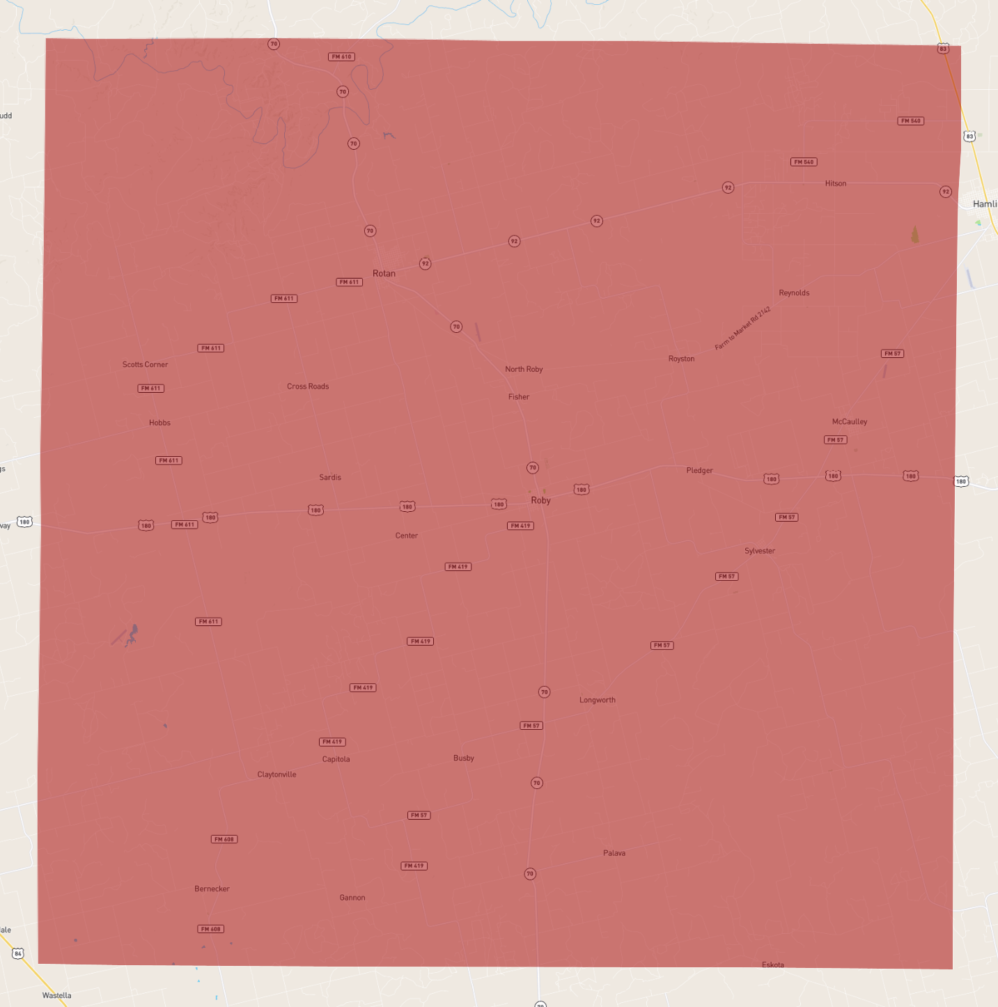 Texas Fisher County - AtlasBig.com