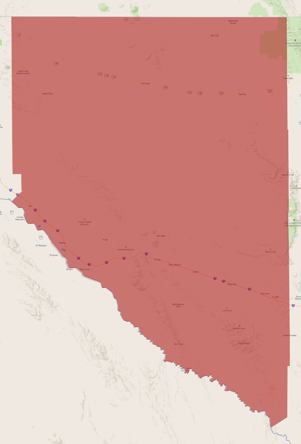 Texas Hudspeth County