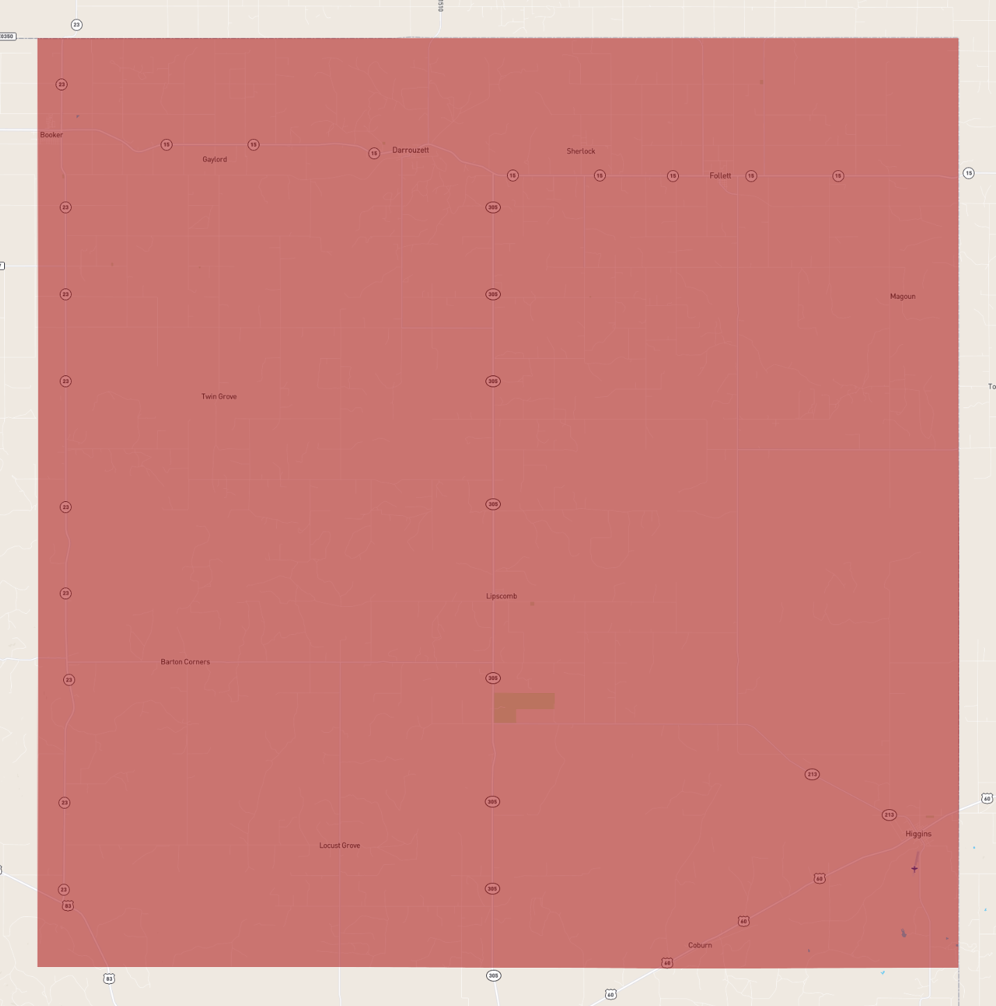 Texas Lipscomb County - AtlasBig.com