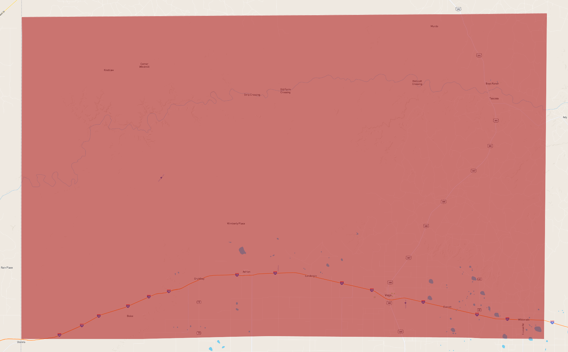 Texas Oldham County - AtlasBig.com