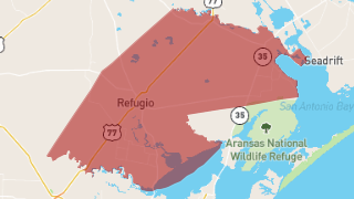Map Of Refugio Texas - United States Map