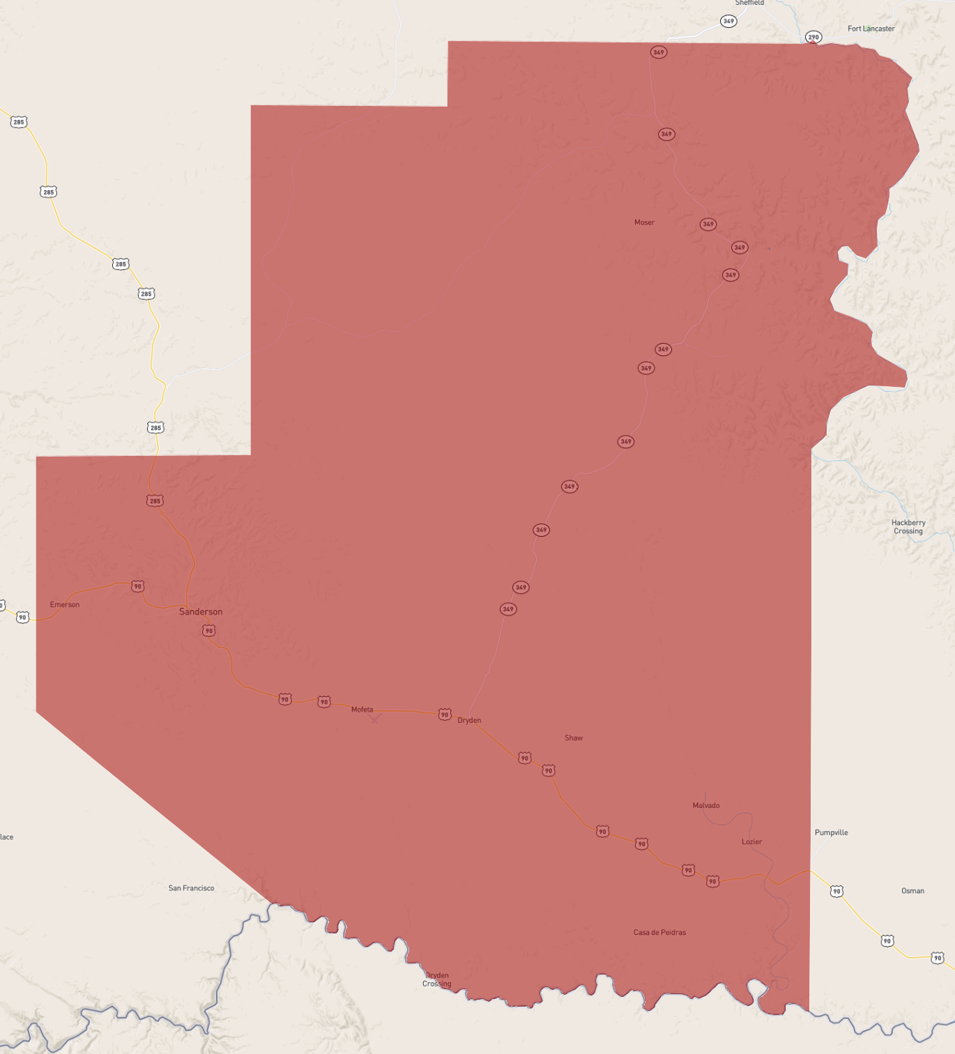 Texas Terrell County