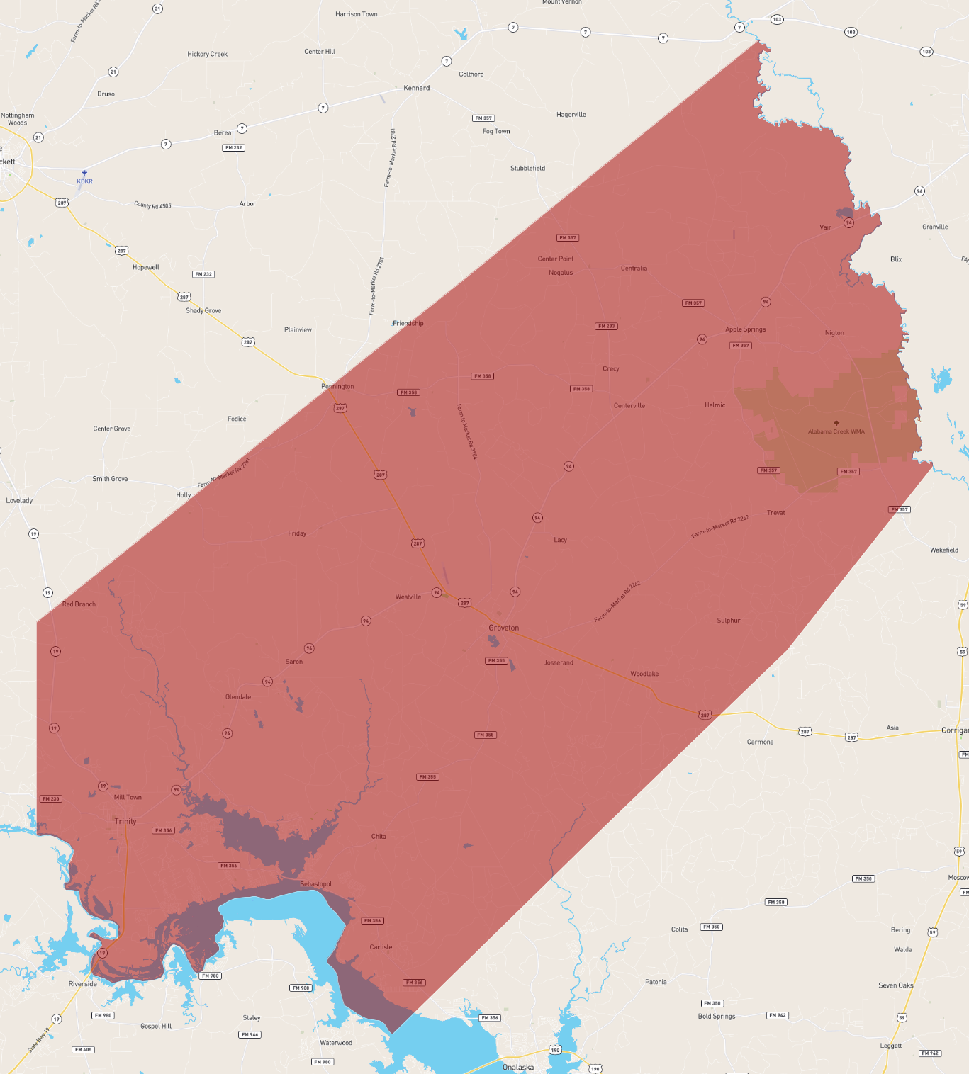 Texas Trinity County