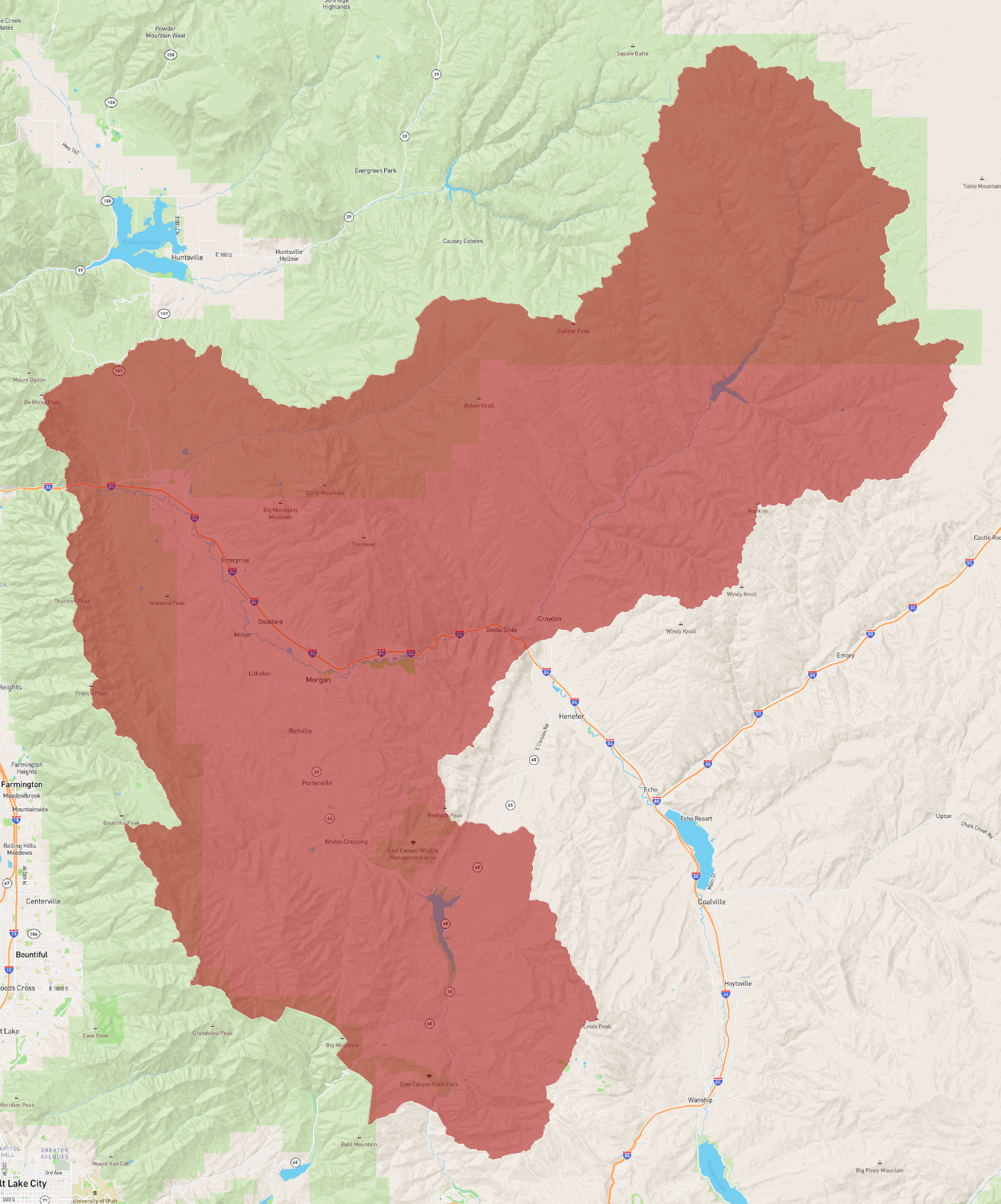 Utah Morgan County - AtlasBig.com