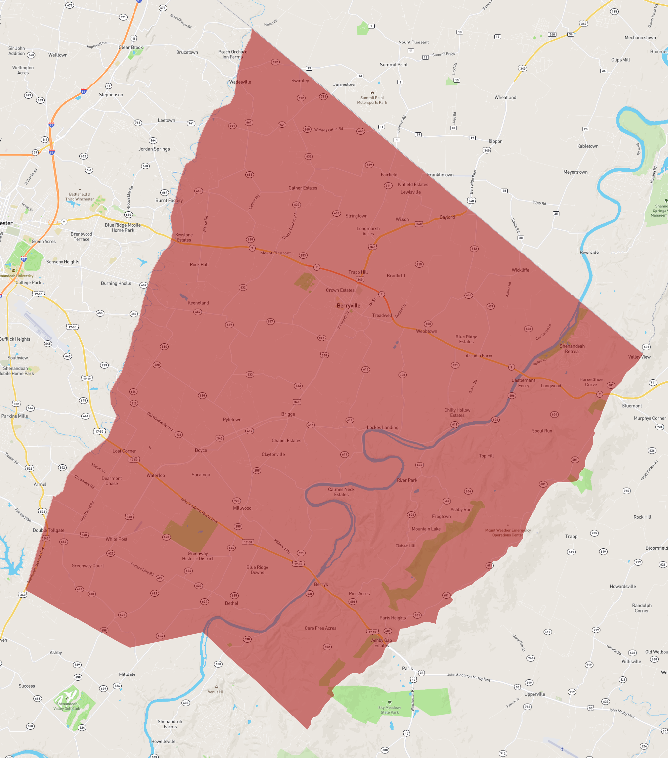 Virginia Clarke County - AtlasBig.com