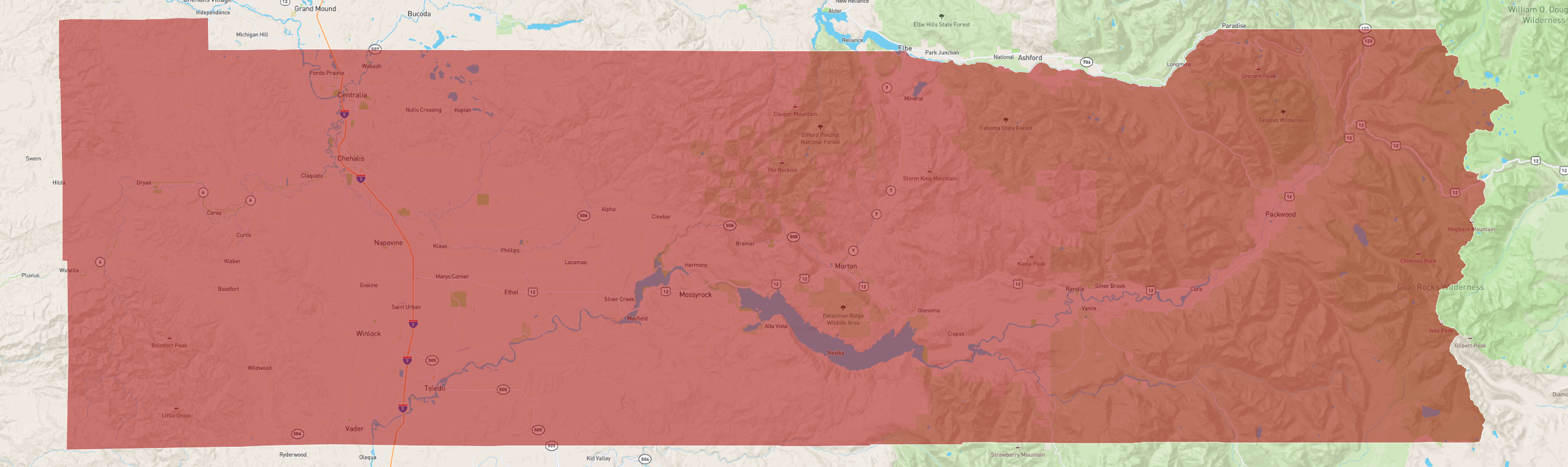 Washington Lewis County - AtlasBig.com