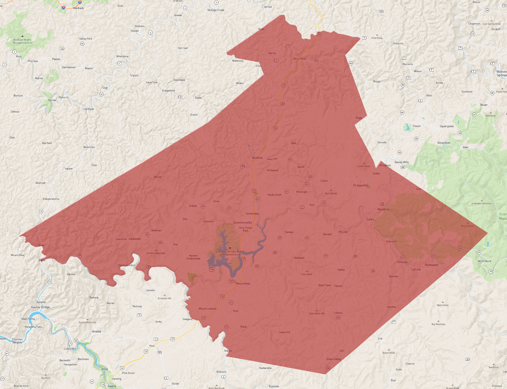 West Virginia Nicholas County